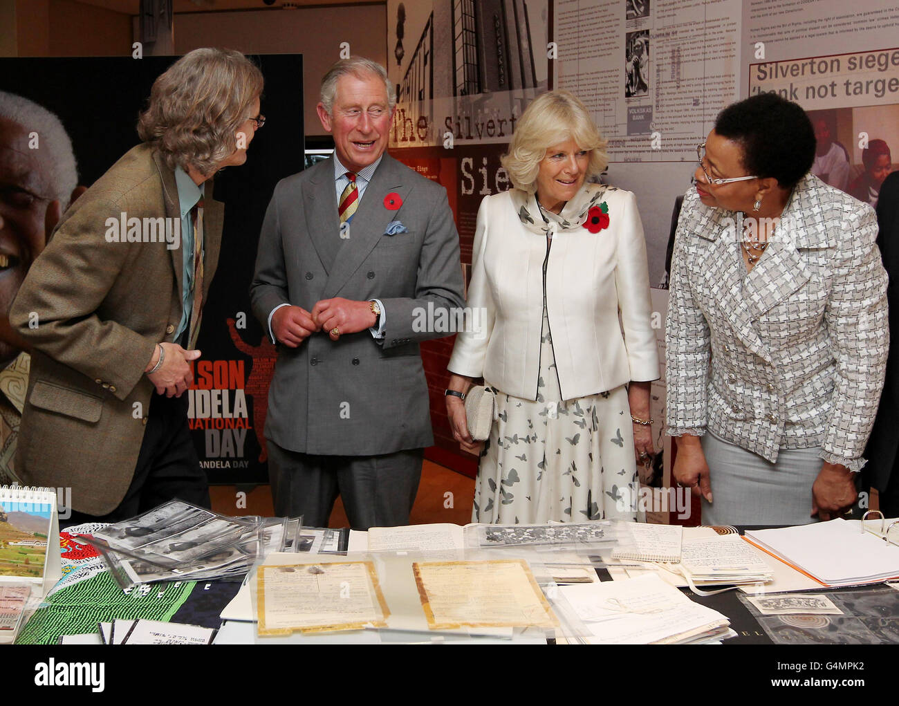 The Prince of Wales and the Duchess of Cornwall accompanied by Graca ...