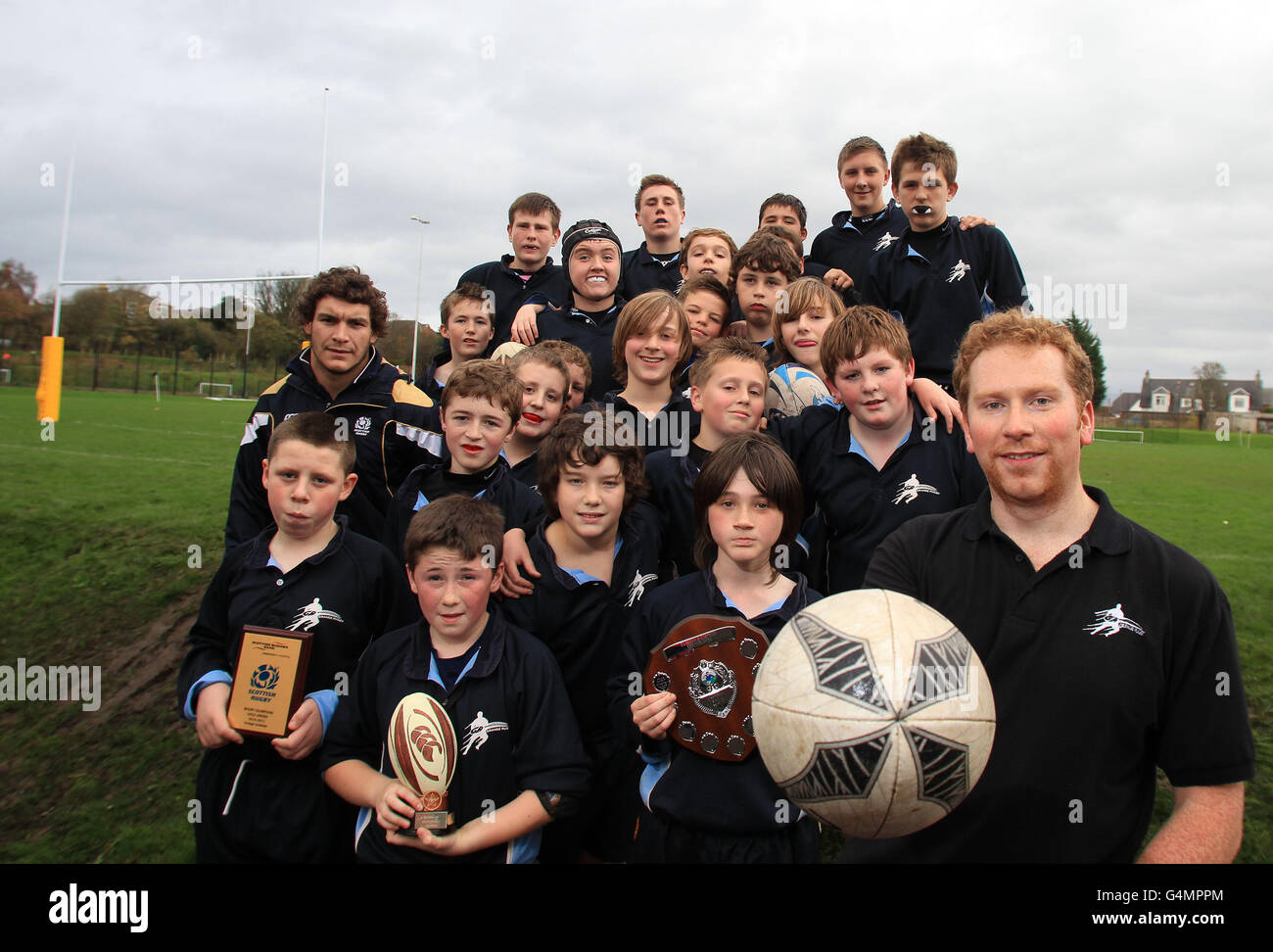 Rugby Union - Grange Academy Pitch Opening - Grange Academy Stock Photo ...