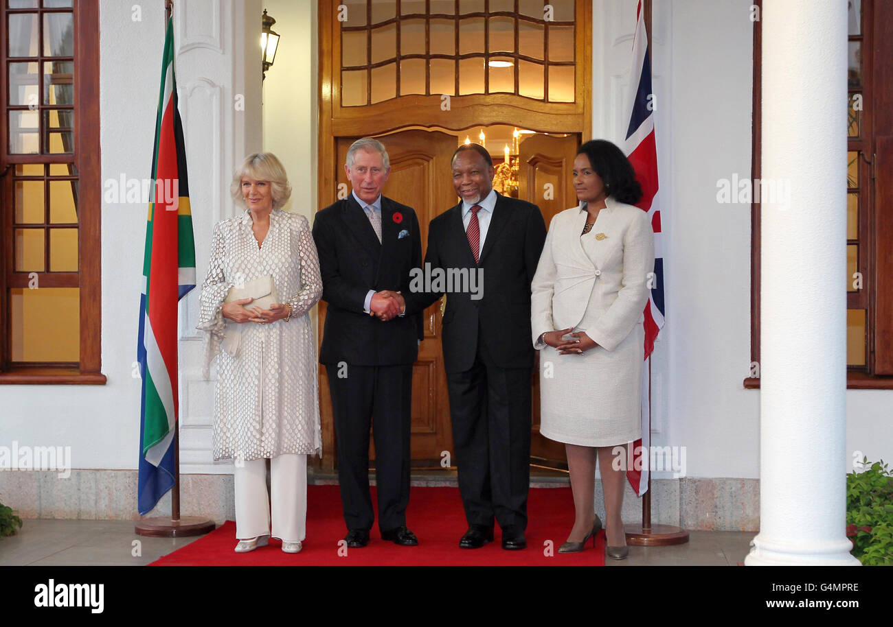 The Prince of Wales and the Duchess of Cornwall are greeted by Deputy ...