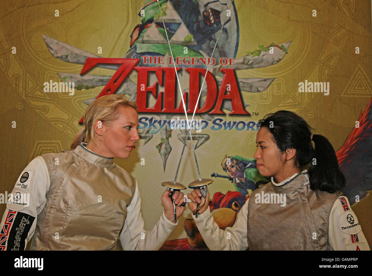 Legend of Zelda Skyward Sword video game launch Stock Photo - Alamy
