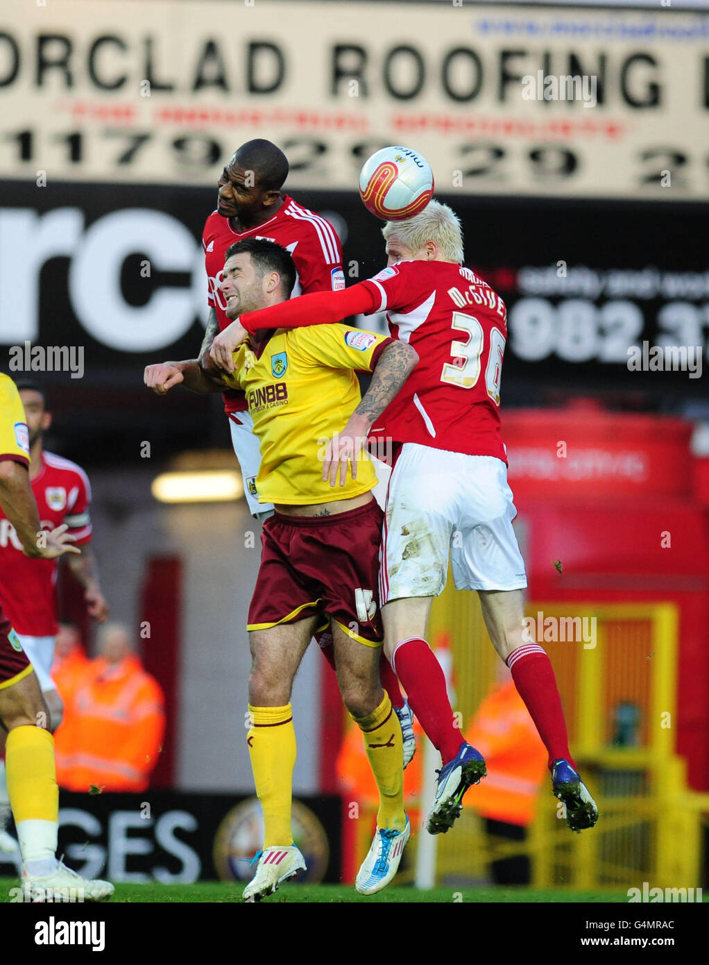 Burnleys charlie austin in action hi-res stock photography and images ...