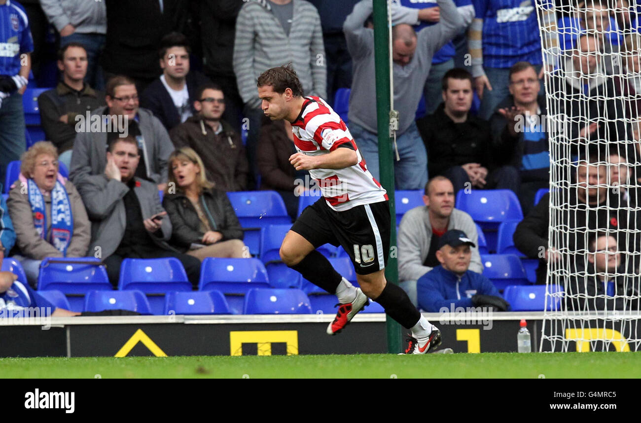 Doncaster's Billy sharp celebrates his goal during the npower Football ...