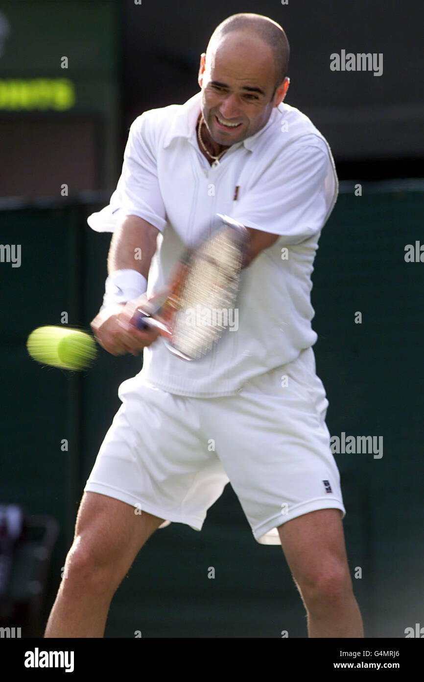 Wimbledon agassi5 hi-res stock photography and images - Alamy