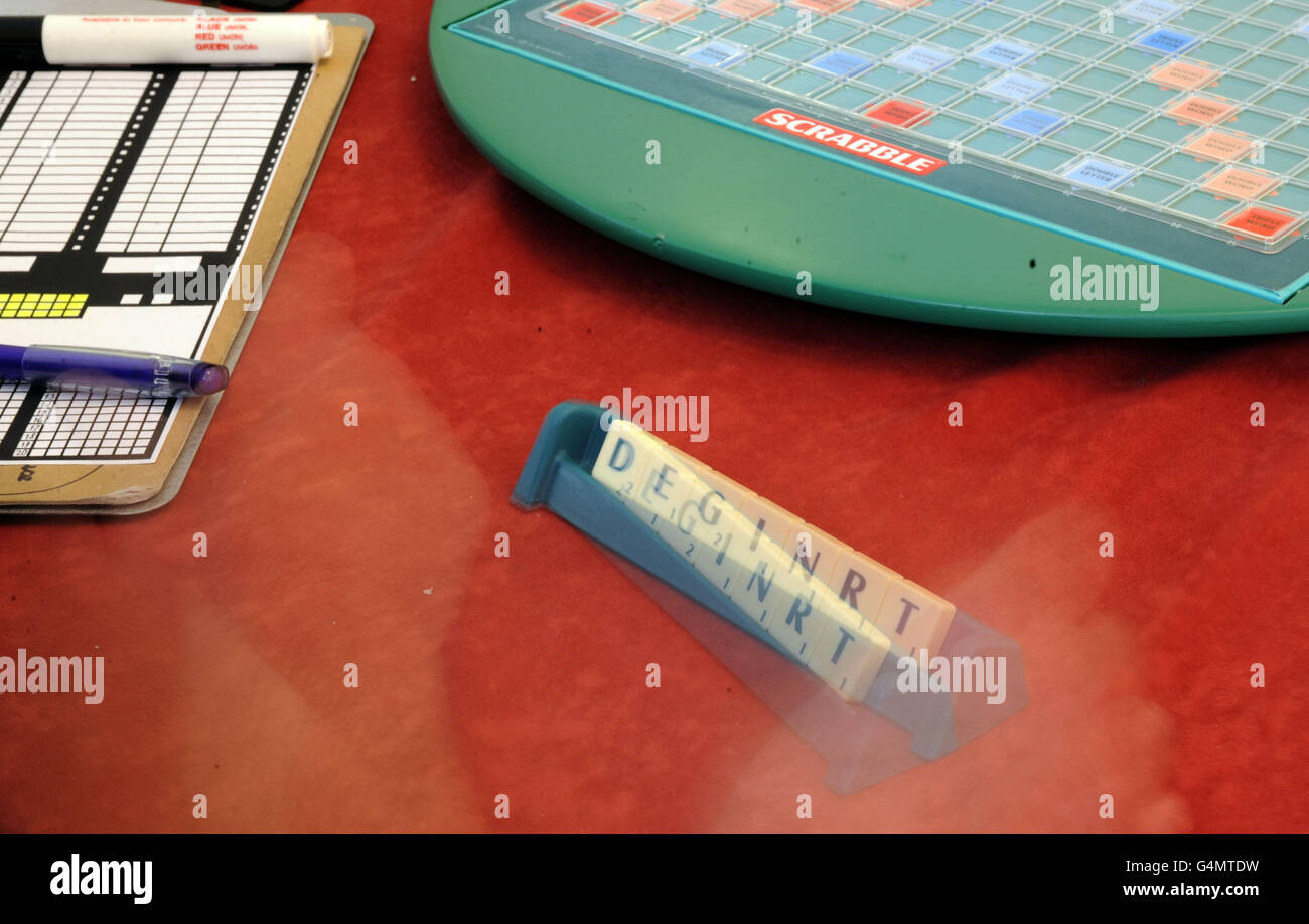 National Scrabble Championship final Stock Photo - Alamy