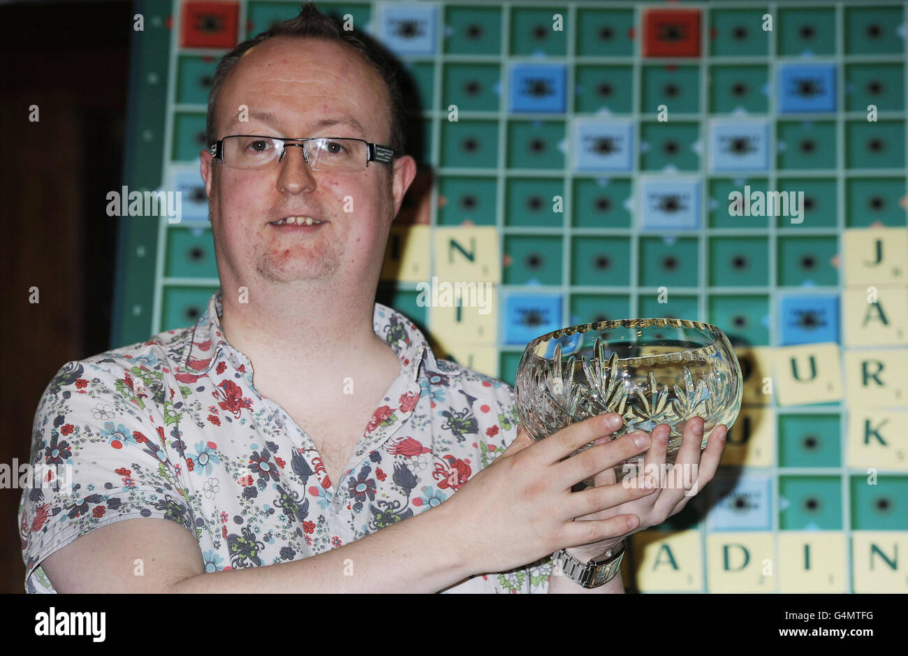 Wayne Kelly from Warrington after winning the National Scrabble ...