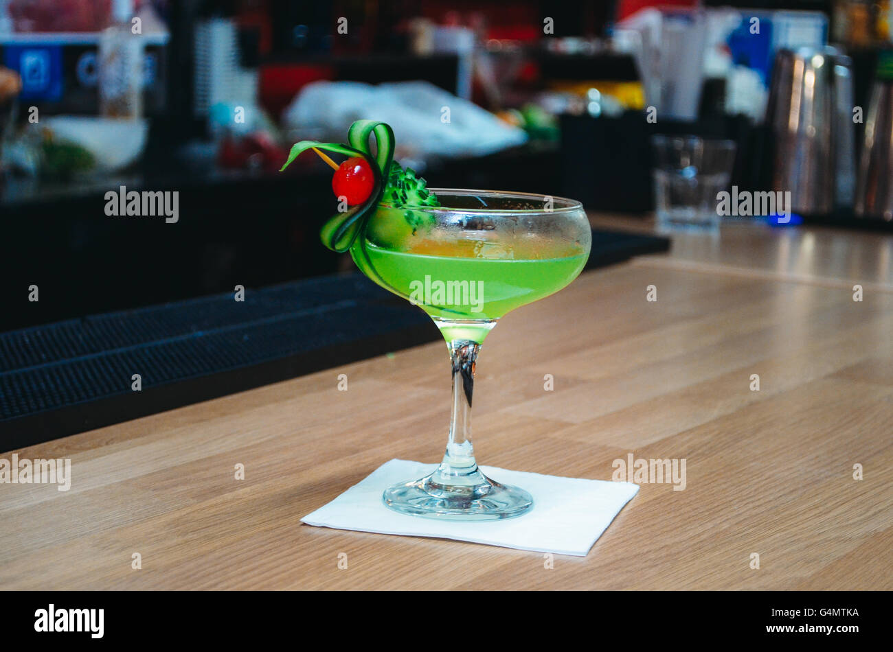 Colorful exotic tasty cocktails at the bar Stock Photo - Alamy