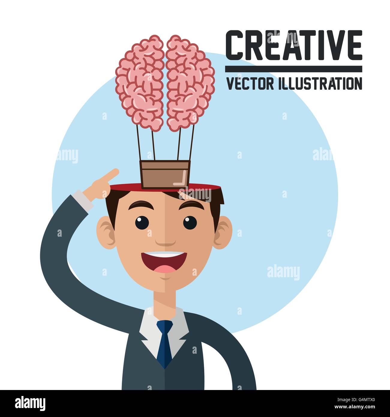 Creative design. Colorfull illustration. Cartoon icon Stock Vector ...