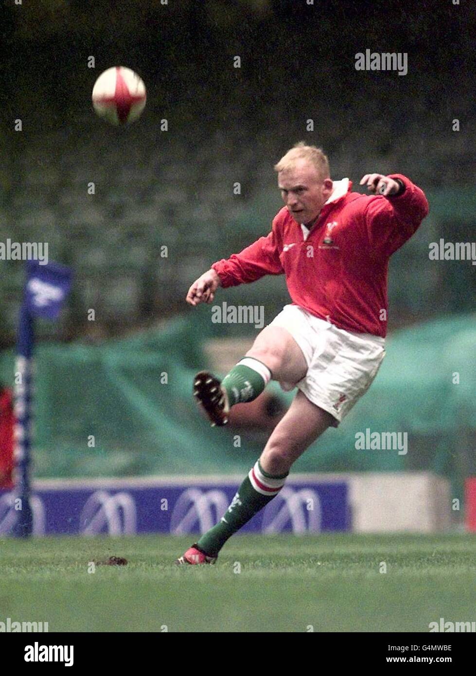 Wales neil jenkins lands the first points against south africa hi-res ...