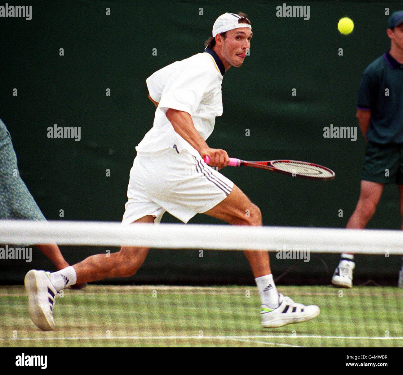 No commercial use. Lorenzo Manta from Switzerland watches the ball ...