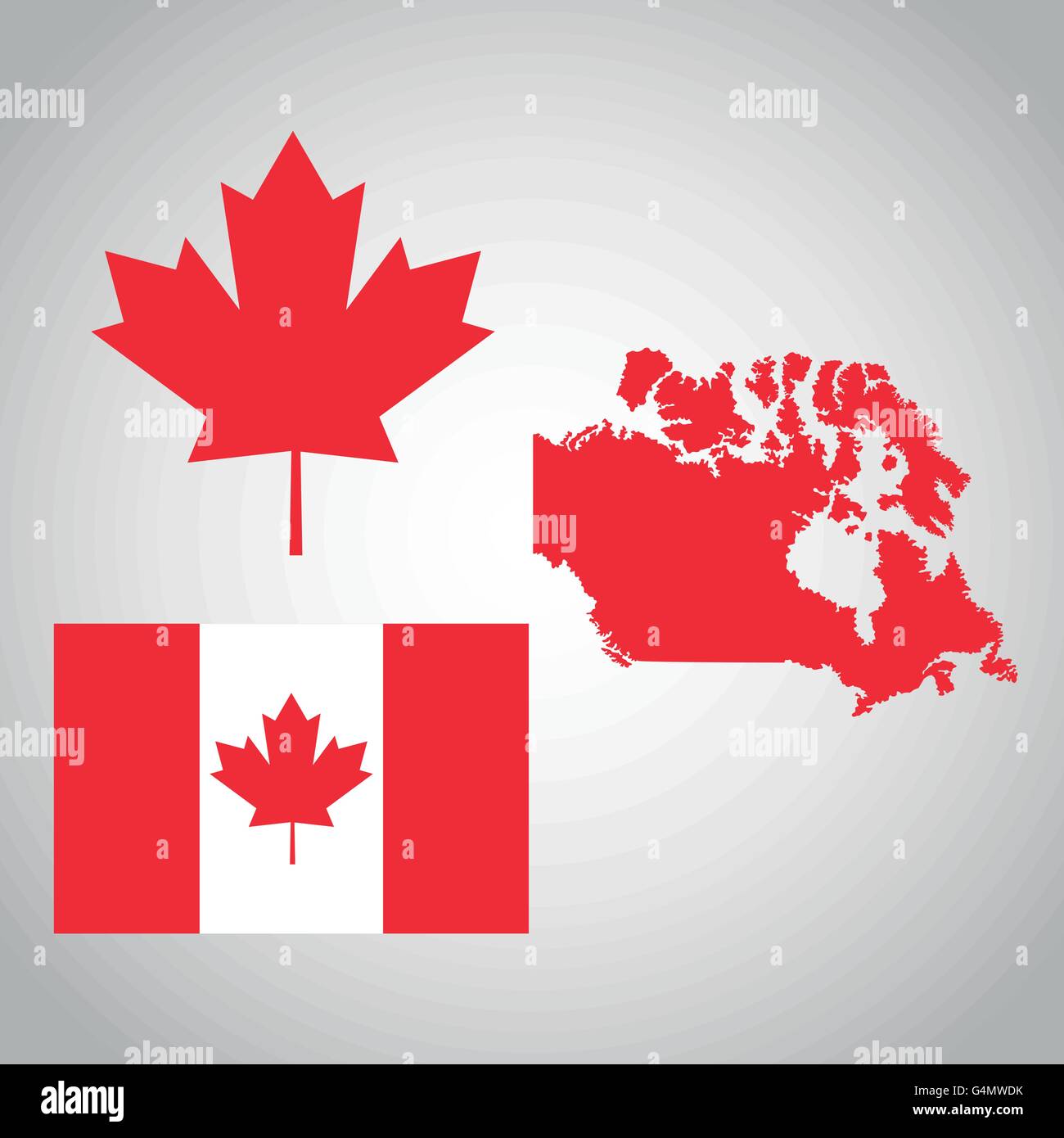 Canadas County design. Maple leaf icon.Flag illustration Stock Vector ...