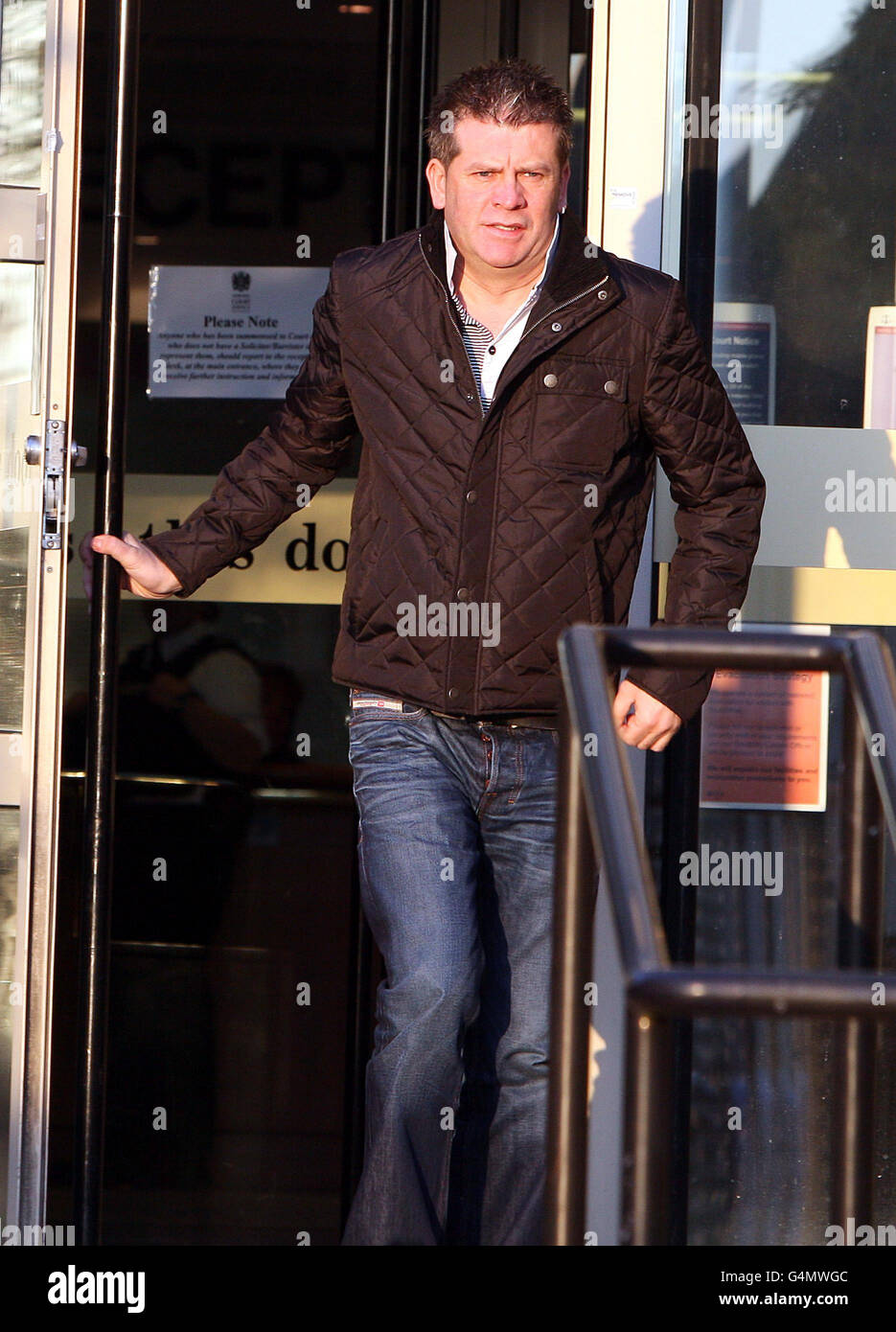 Brian Shivers, 46, from Magherafelt, Co Londonderry, leaves Antrim ...