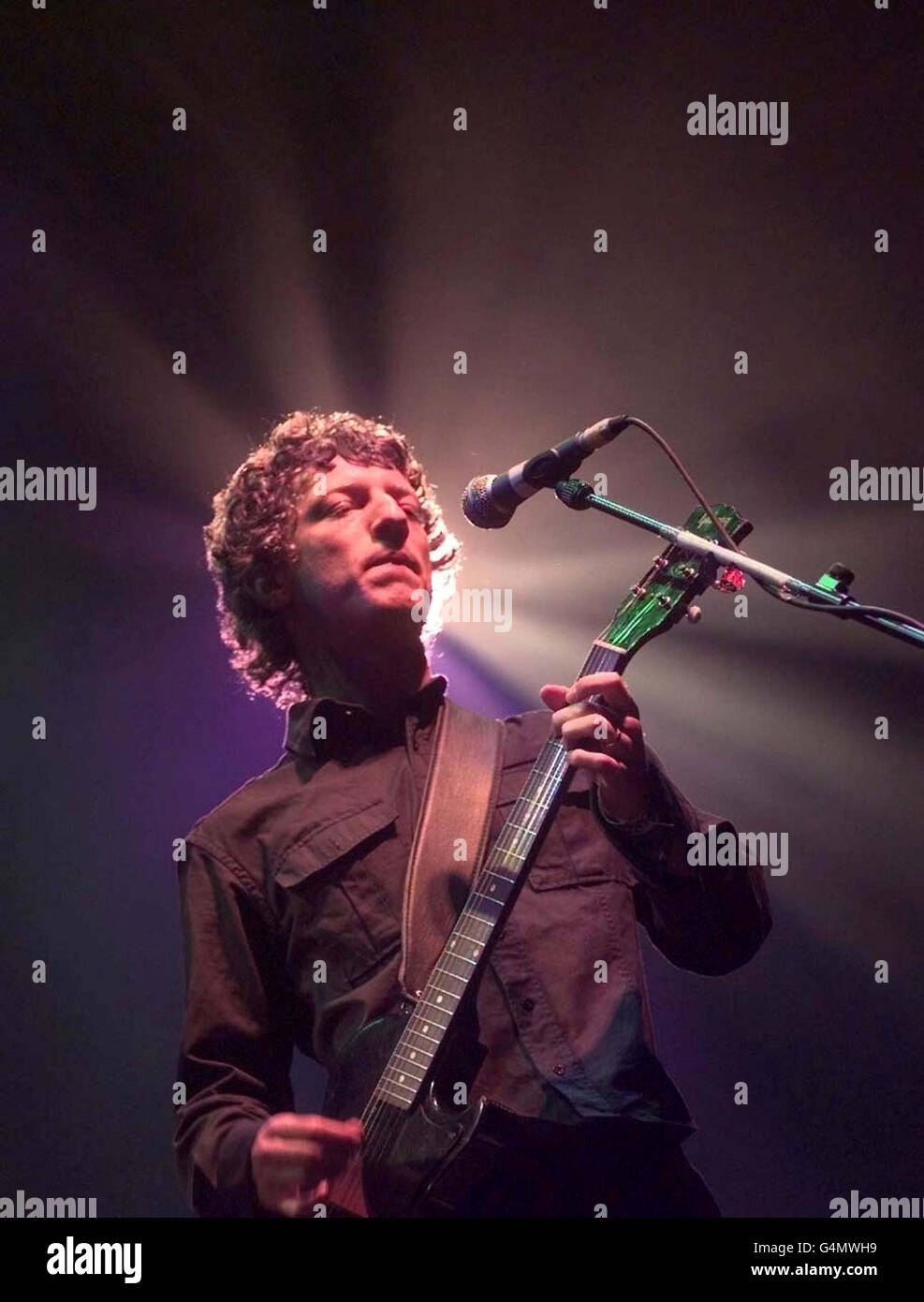 John Power, lead singer of Cast, on stage during their performance at ...