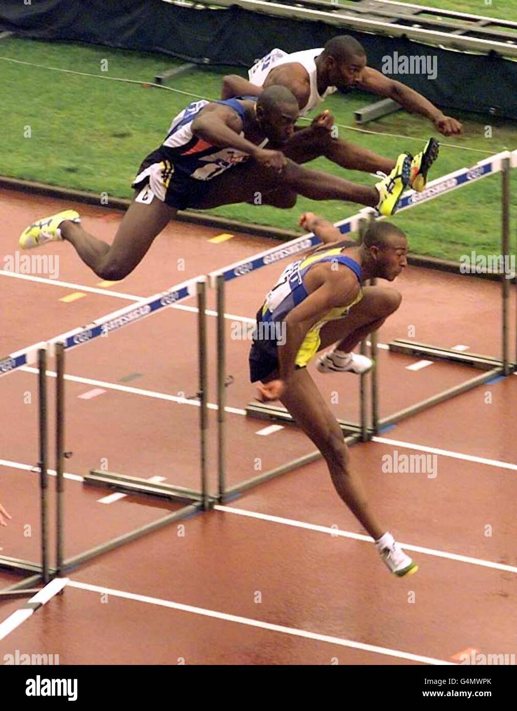 Athletics/Hurdles-Colin Jackson 2 Stock Photo - Alamy