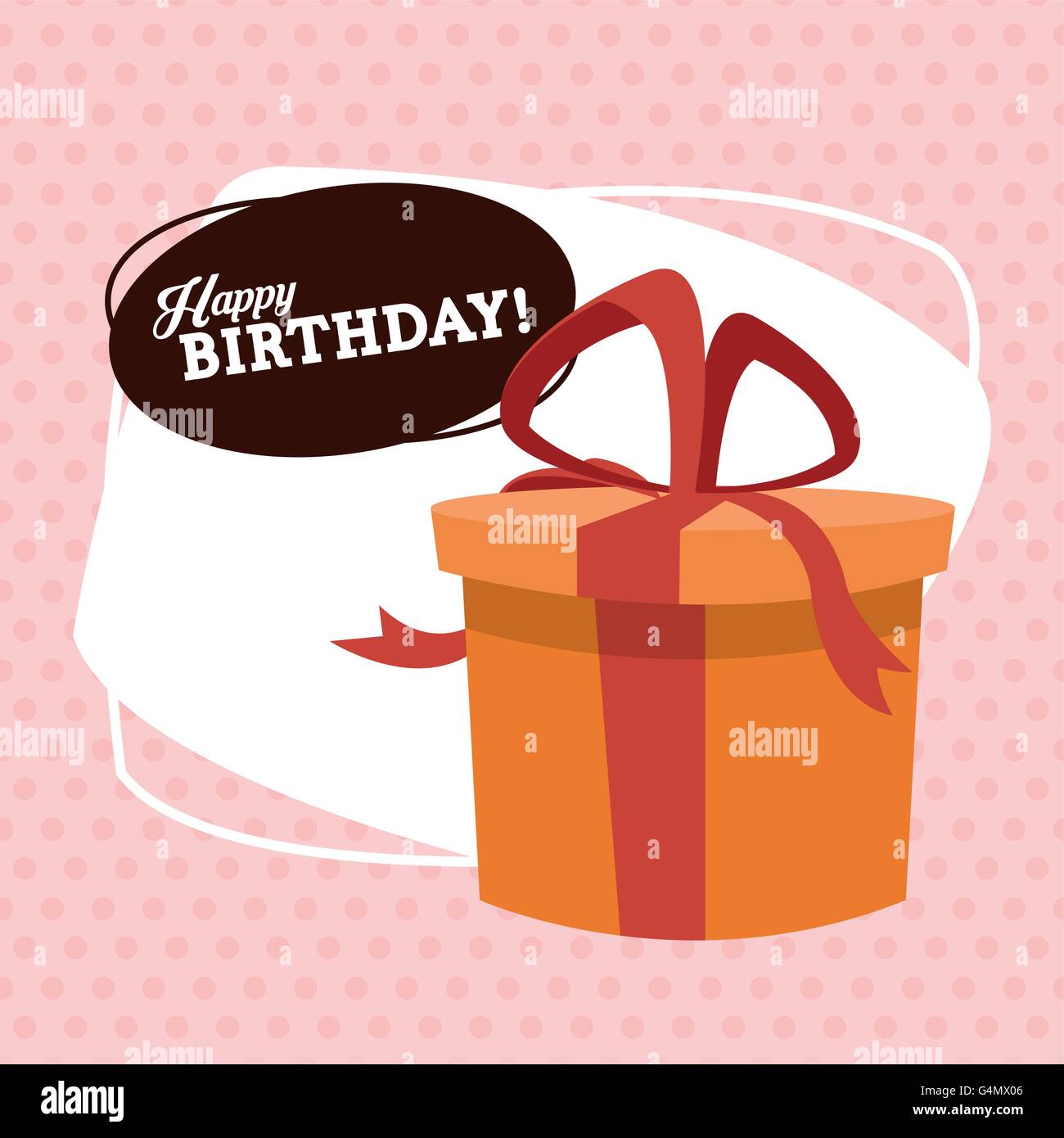 Happy Birthday design. Retro illustration. Colorfull graphic Stock ...