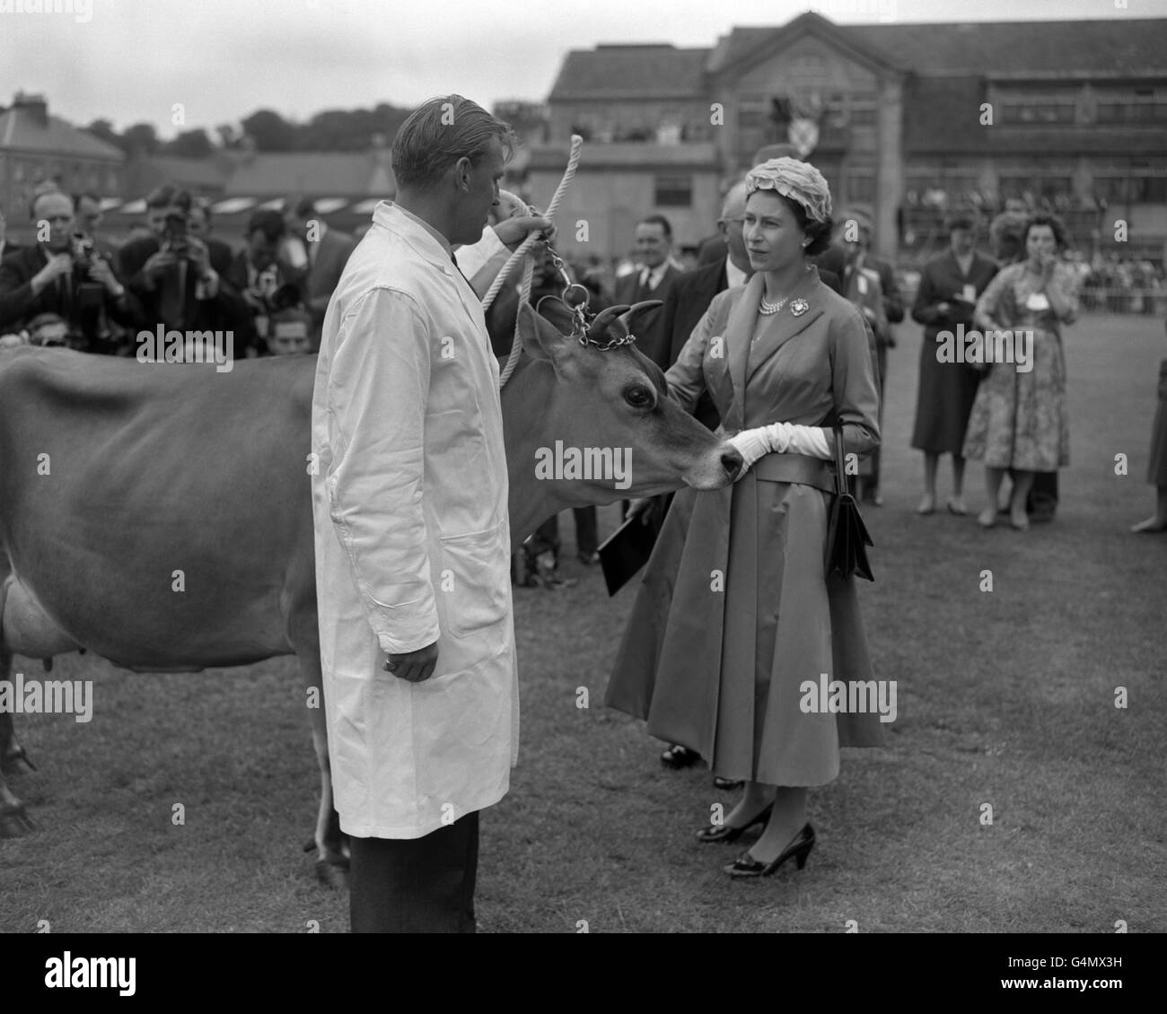 Queen Elizabeth Ii Visit Channel Islands High Resolution Stock ...