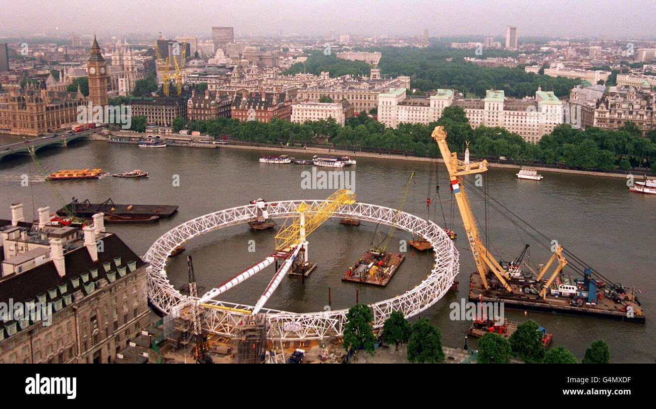 MILLENNIUM Wheel/Final rim Stock Photo - Alamy