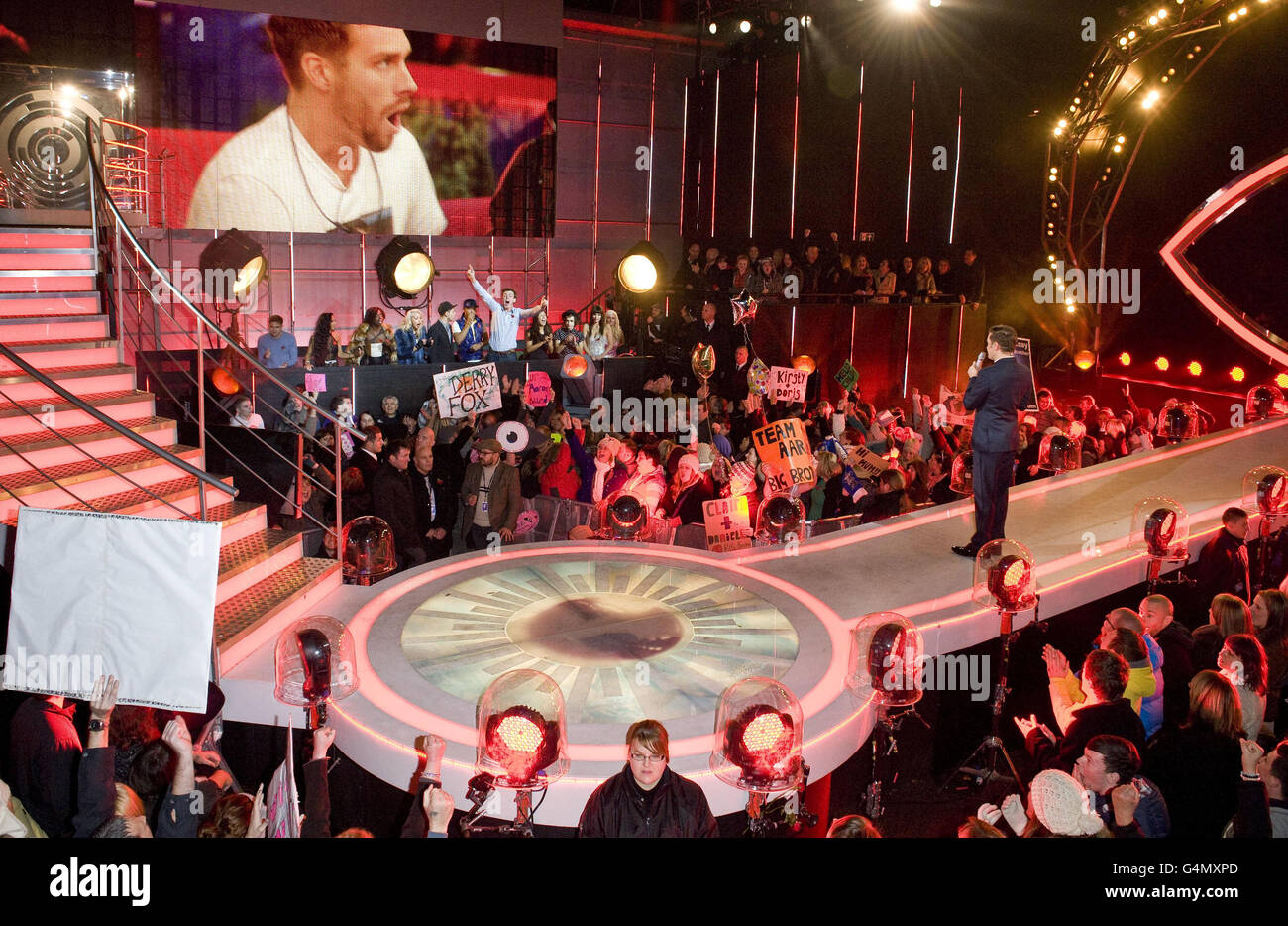 Aaron Allard-Morgan, reacts on screen, as he wins the Big Brother final ...