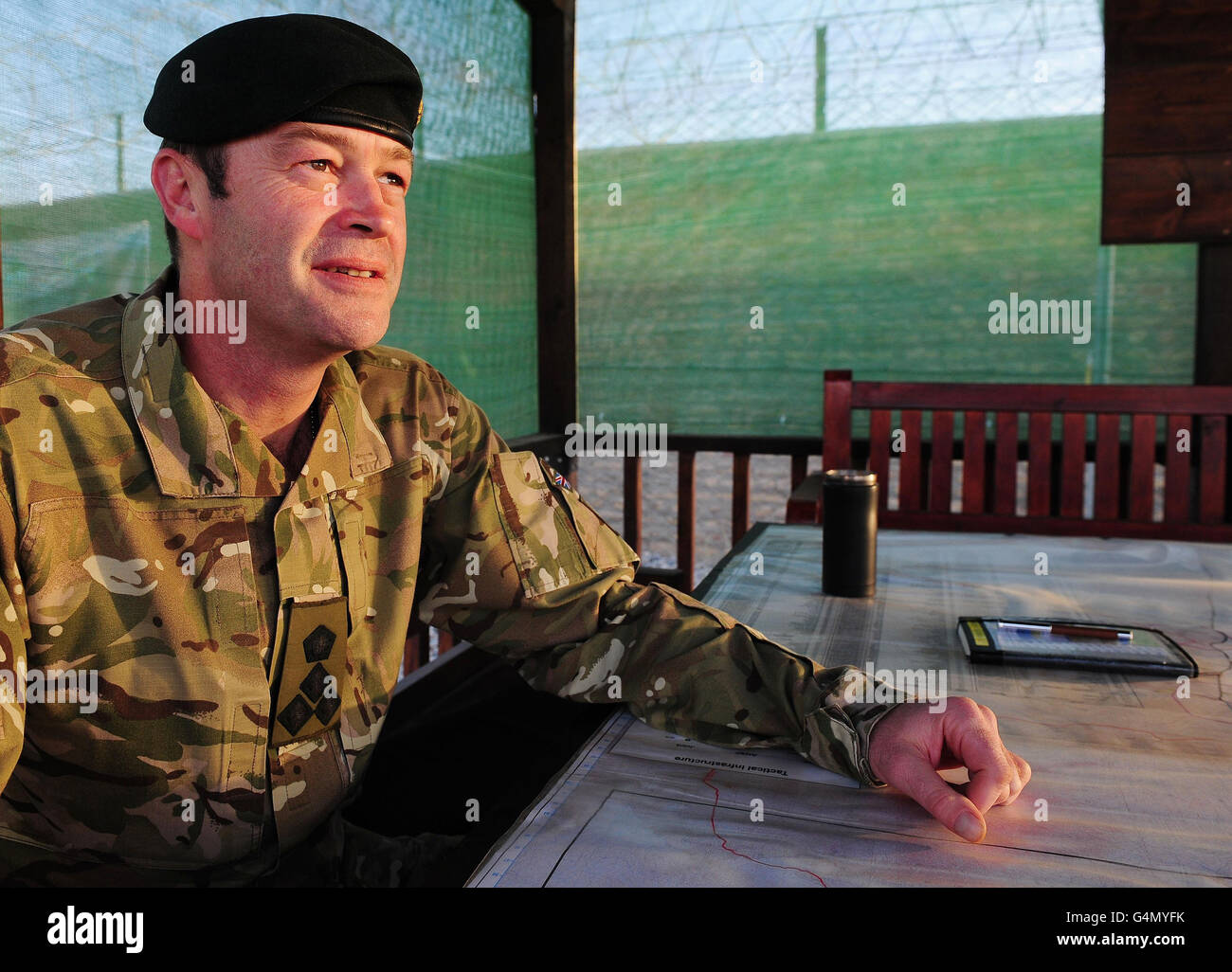 Brigadier Patrick Sanders, commander of Task Force Helmand in Lashkar ...