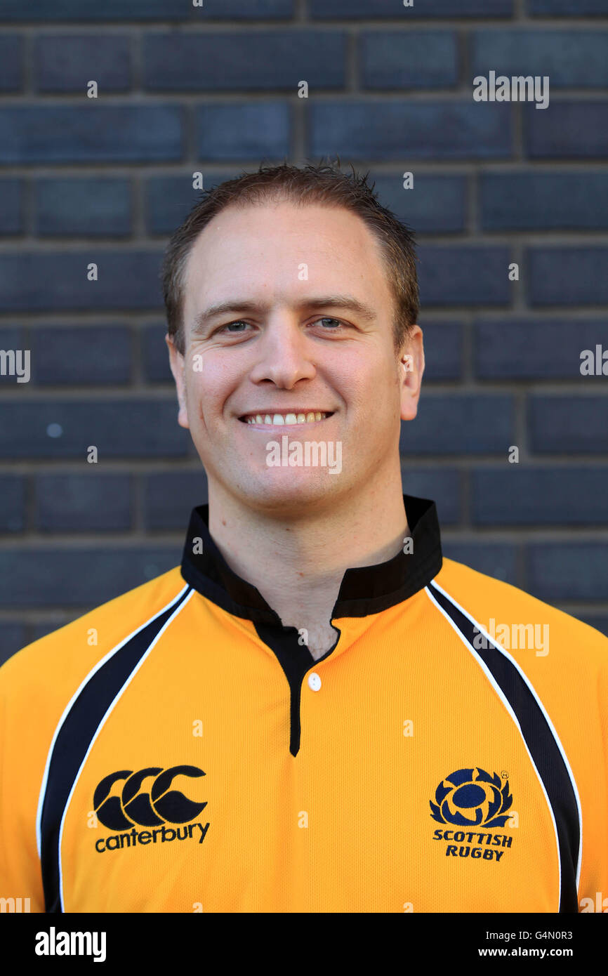 Rugby Union - Edinburgh Press Conference - Murrayfield. Referee Johan ...