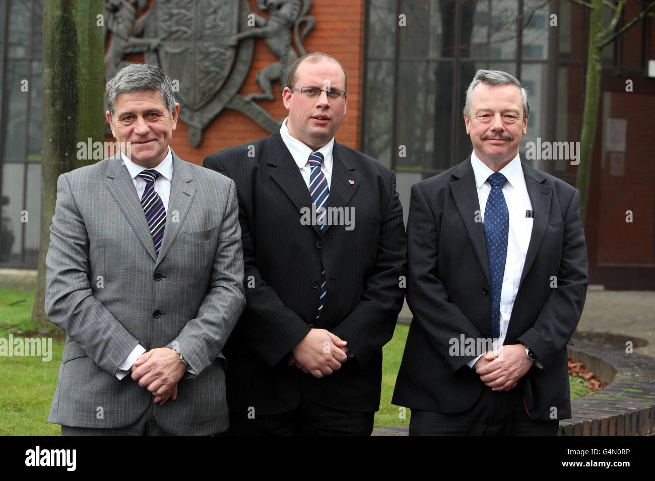DCI Michael Connor of Ministry of Defence Police (left) with colleagues ...
