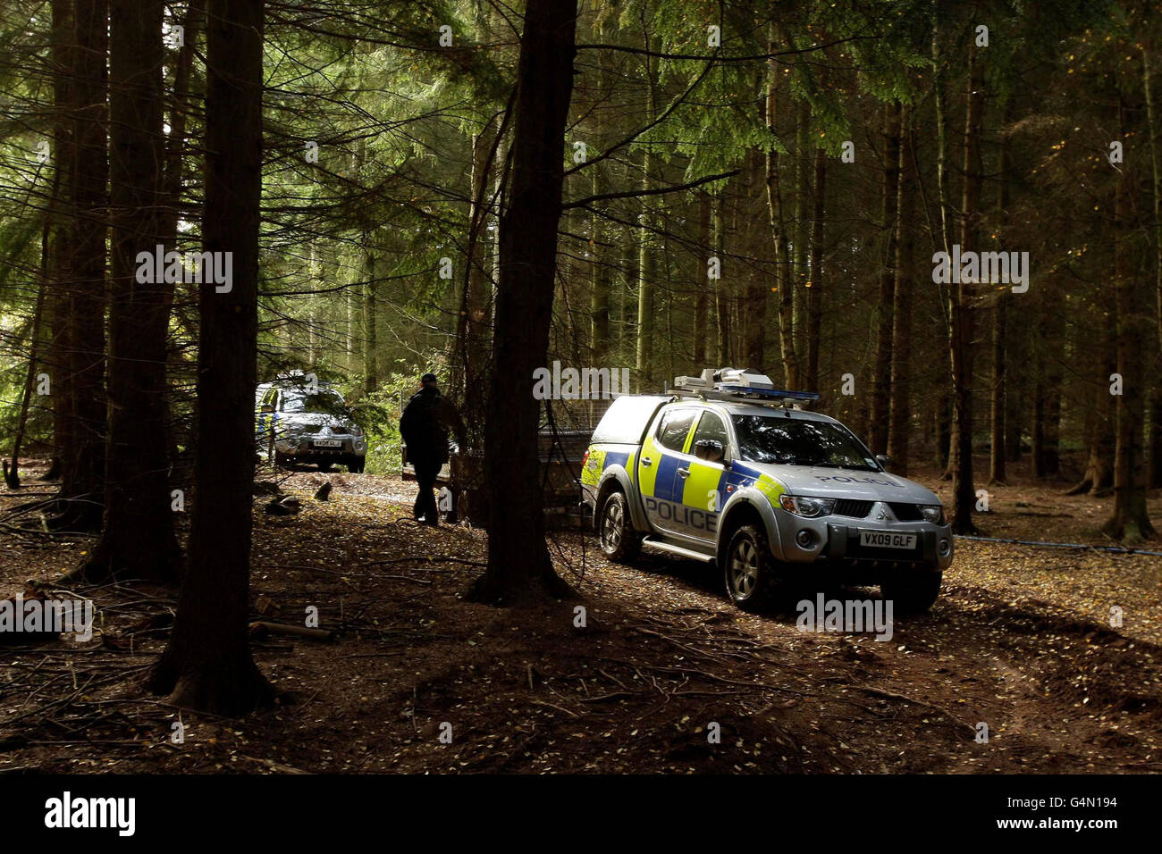 Police search woodland on Redhill Farm in Redmarley, Gloucestershire ...