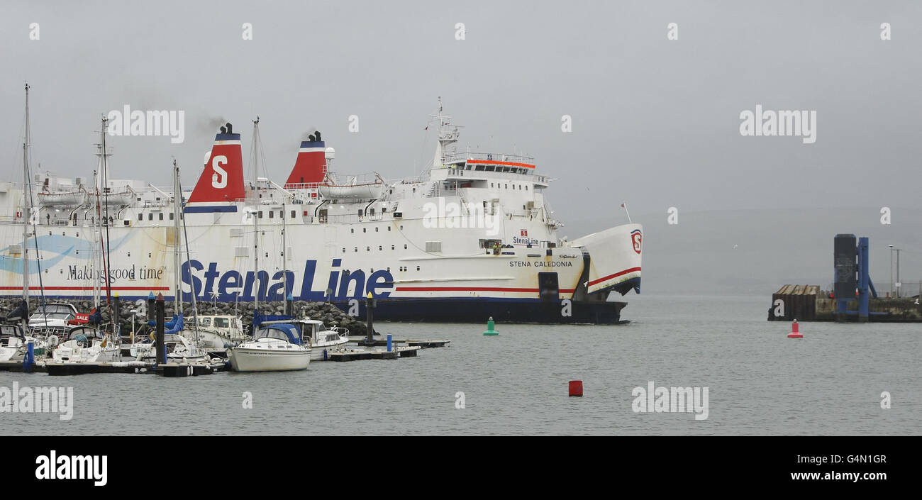 Stranraer port set to close Stock Photo - Alamy
