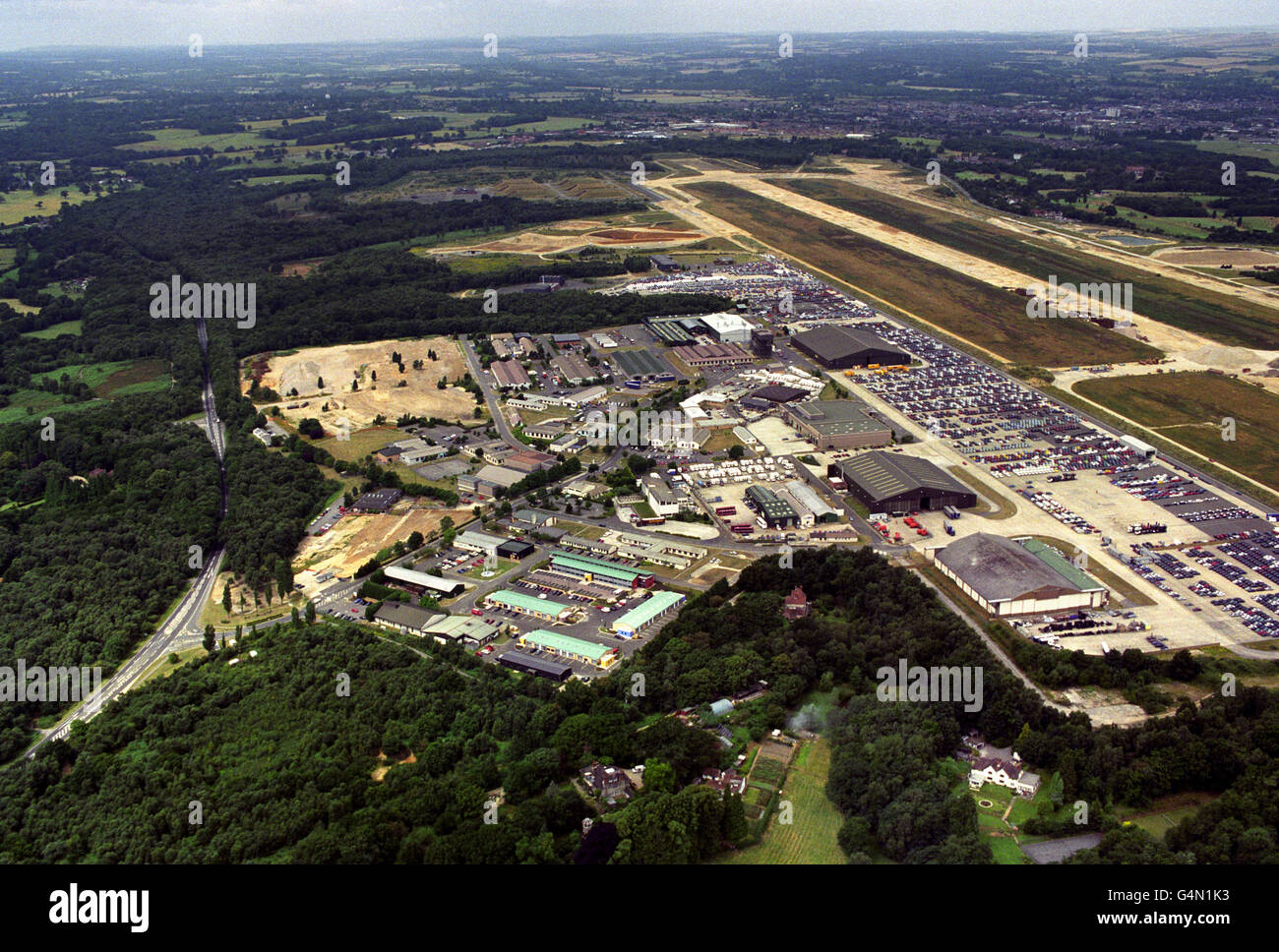Greenham Common in Aldermaston, Berkshire. The former US airbase, which ...
