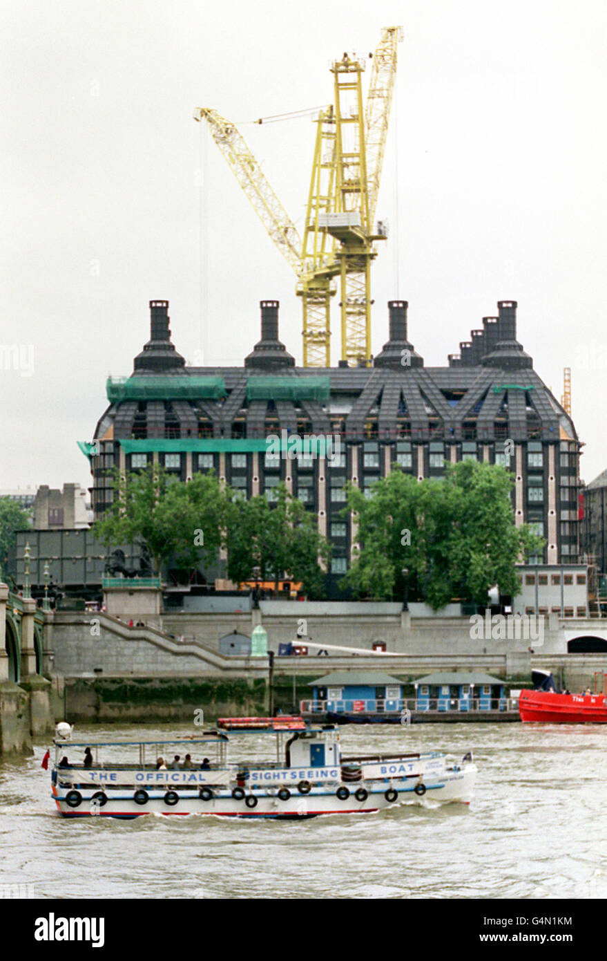 A view of Portcullis House. An office block designed by architect Sir ...