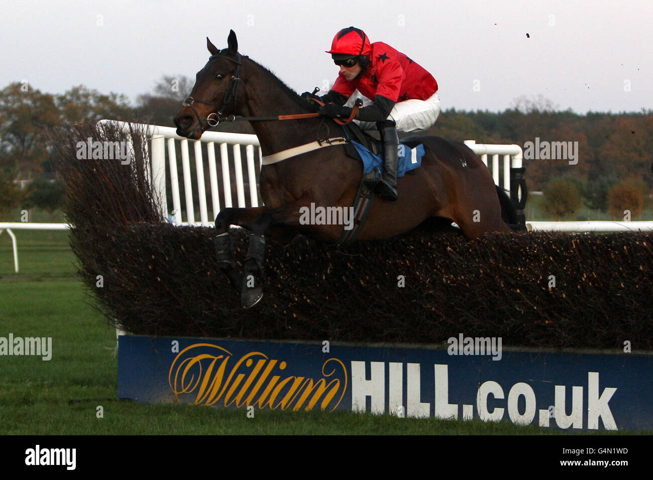 Jockey Danny Cook on O Crotaigh on the way to winning the Phs Group ...