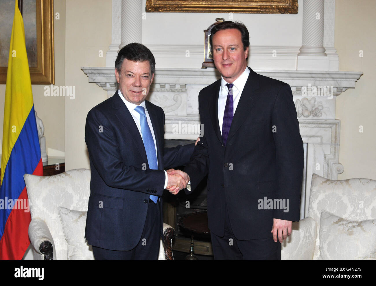 Colombian President visit Stock Photo - Alamy