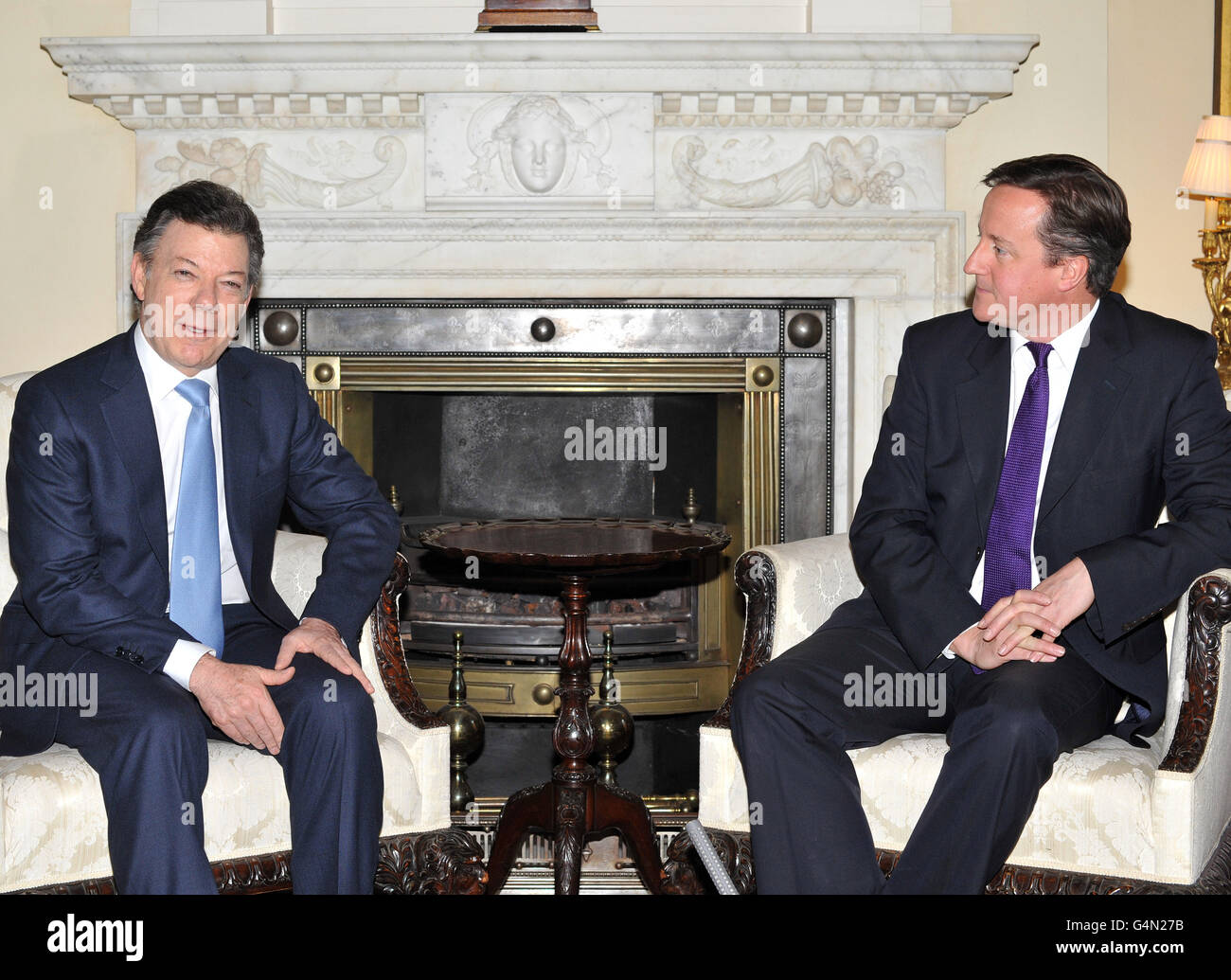 Colombian President visit Stock Photo - Alamy