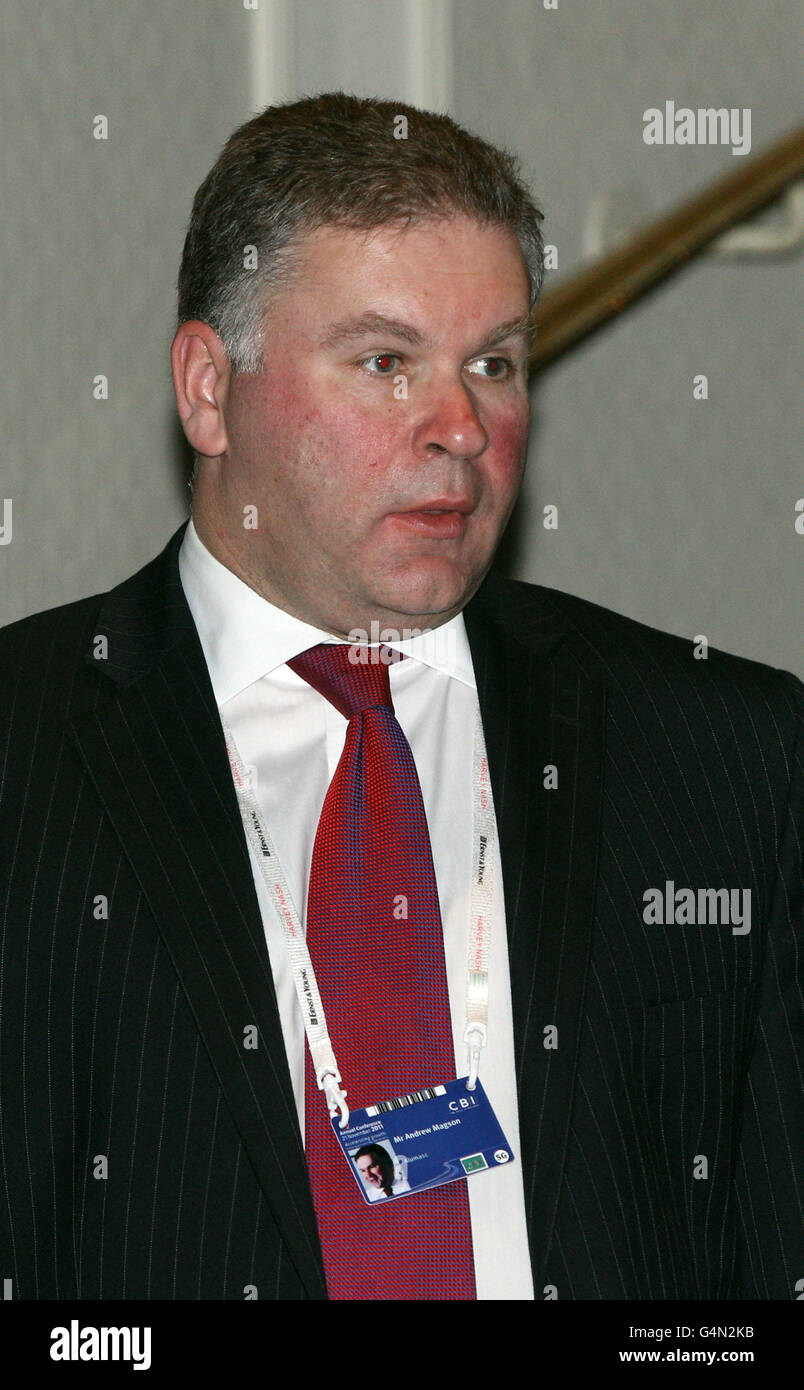 Mr andrew magson from alumasc at the grosvenor house hotel hi-res stock ...