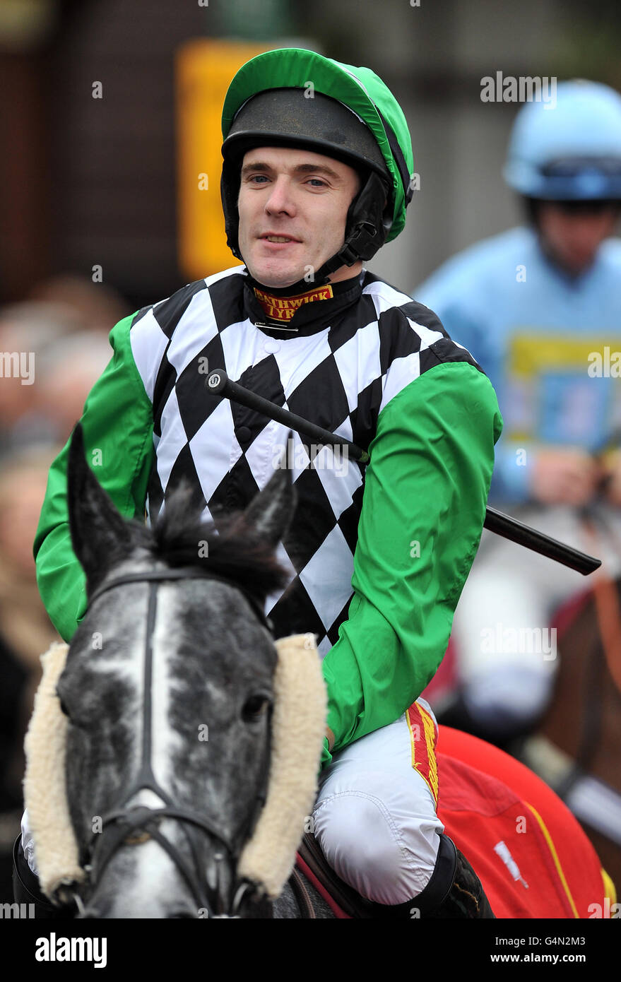Horse racing betfair chase raceday haydock park racecourse hi-res stock ...