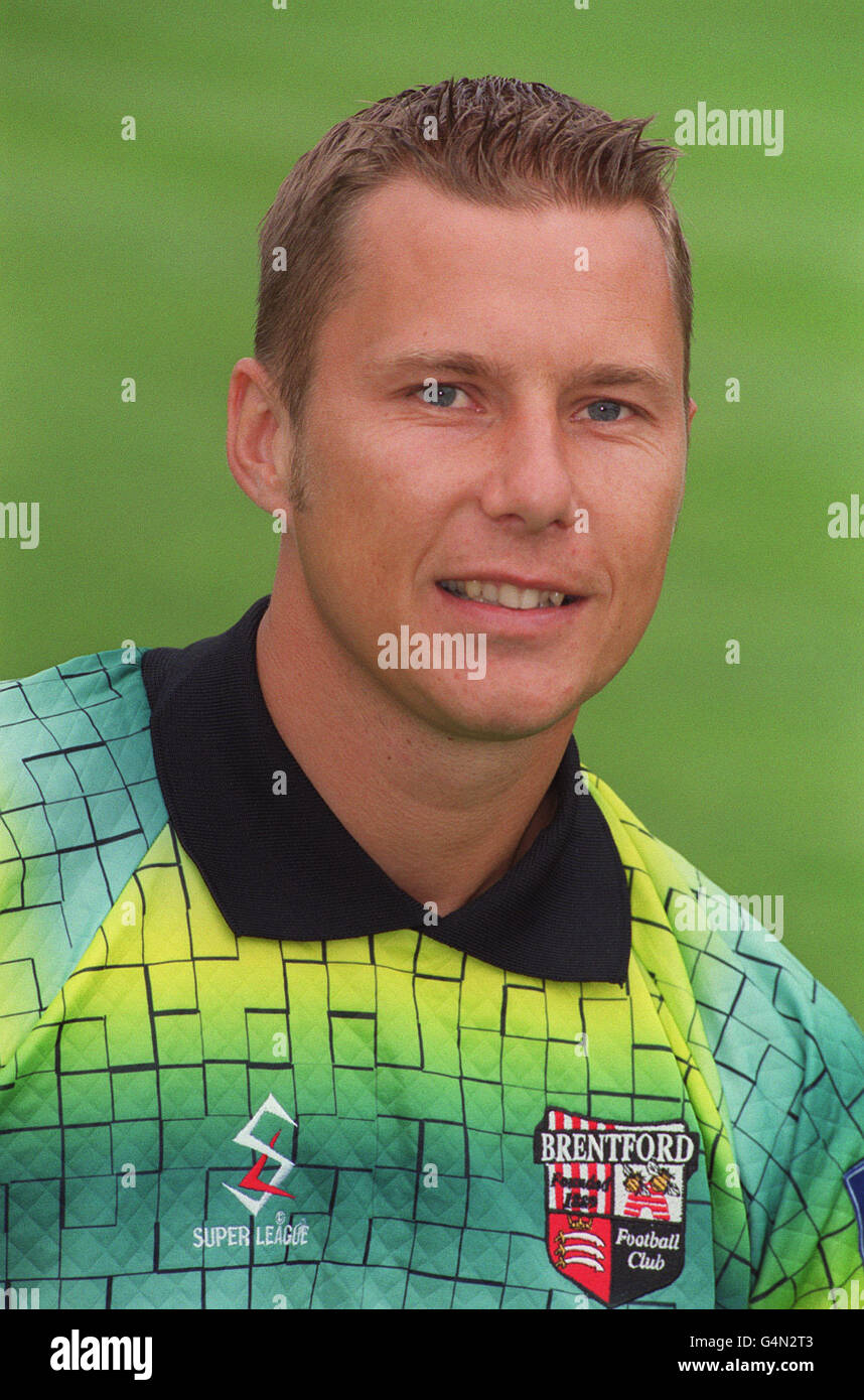 Jason Pearcey who plays for the second division team Brentford FC at ...