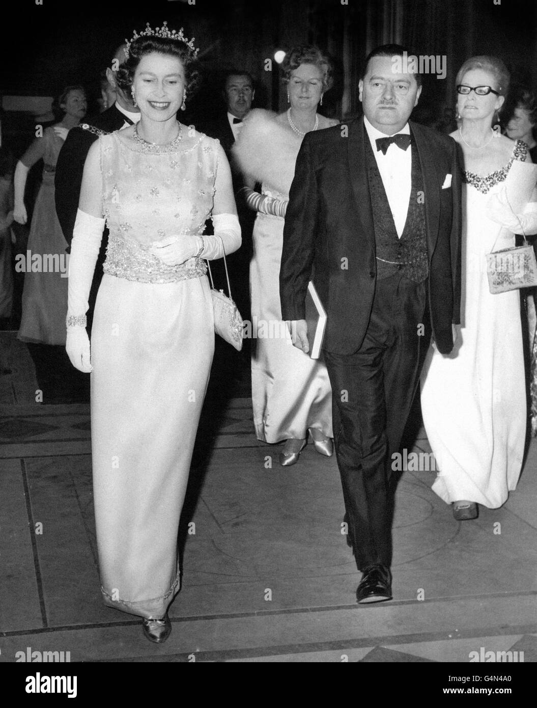 A radiant smile as the Queen arrives at Guildhall, London, to attend a ...