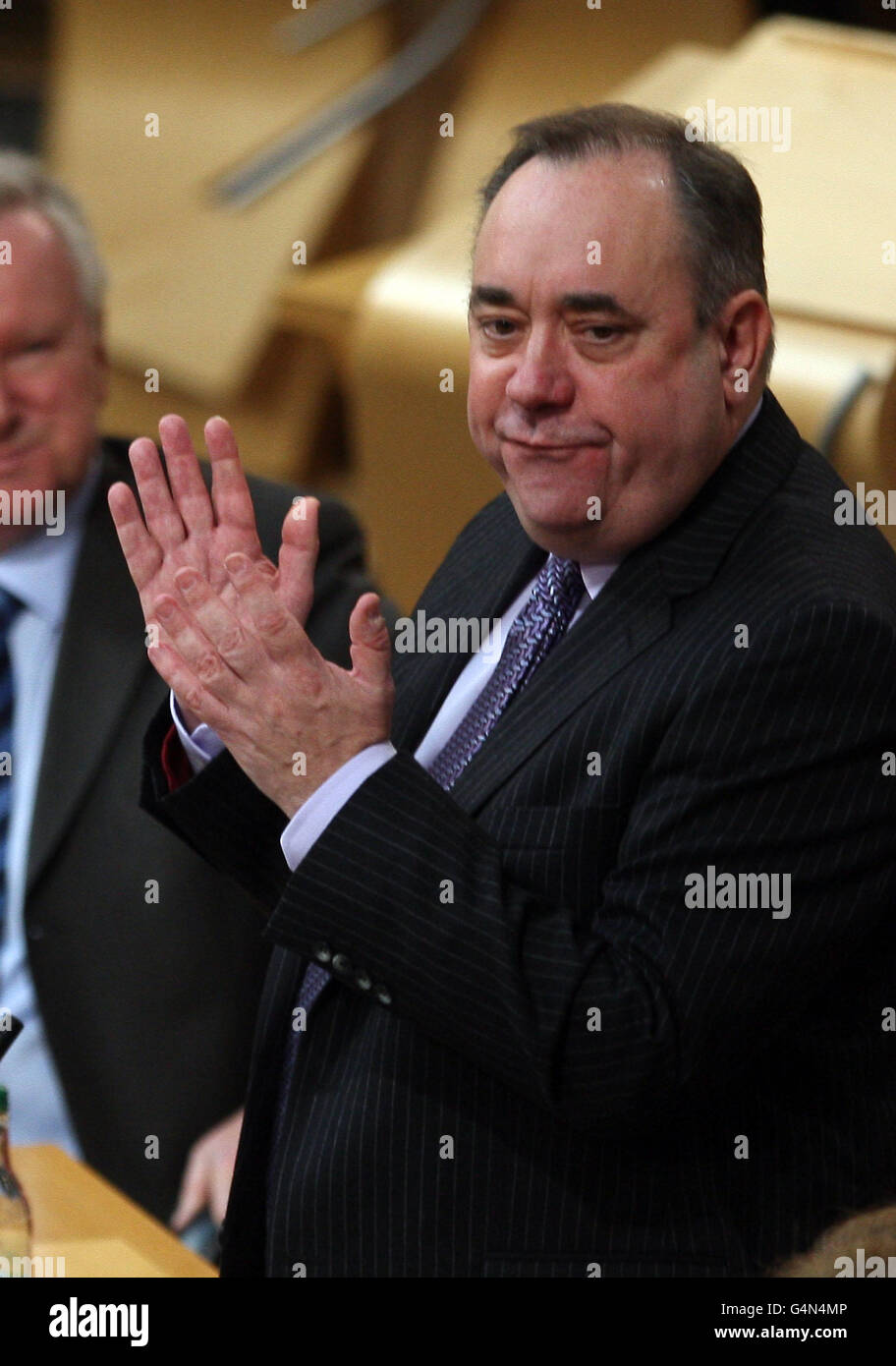 First Minister Alex Salmond during Question Time at the Scottish ...