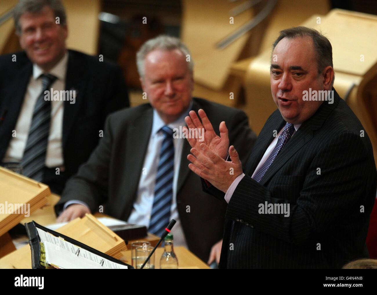First Minister Alex Salmond during Question Time at the Scottish ...