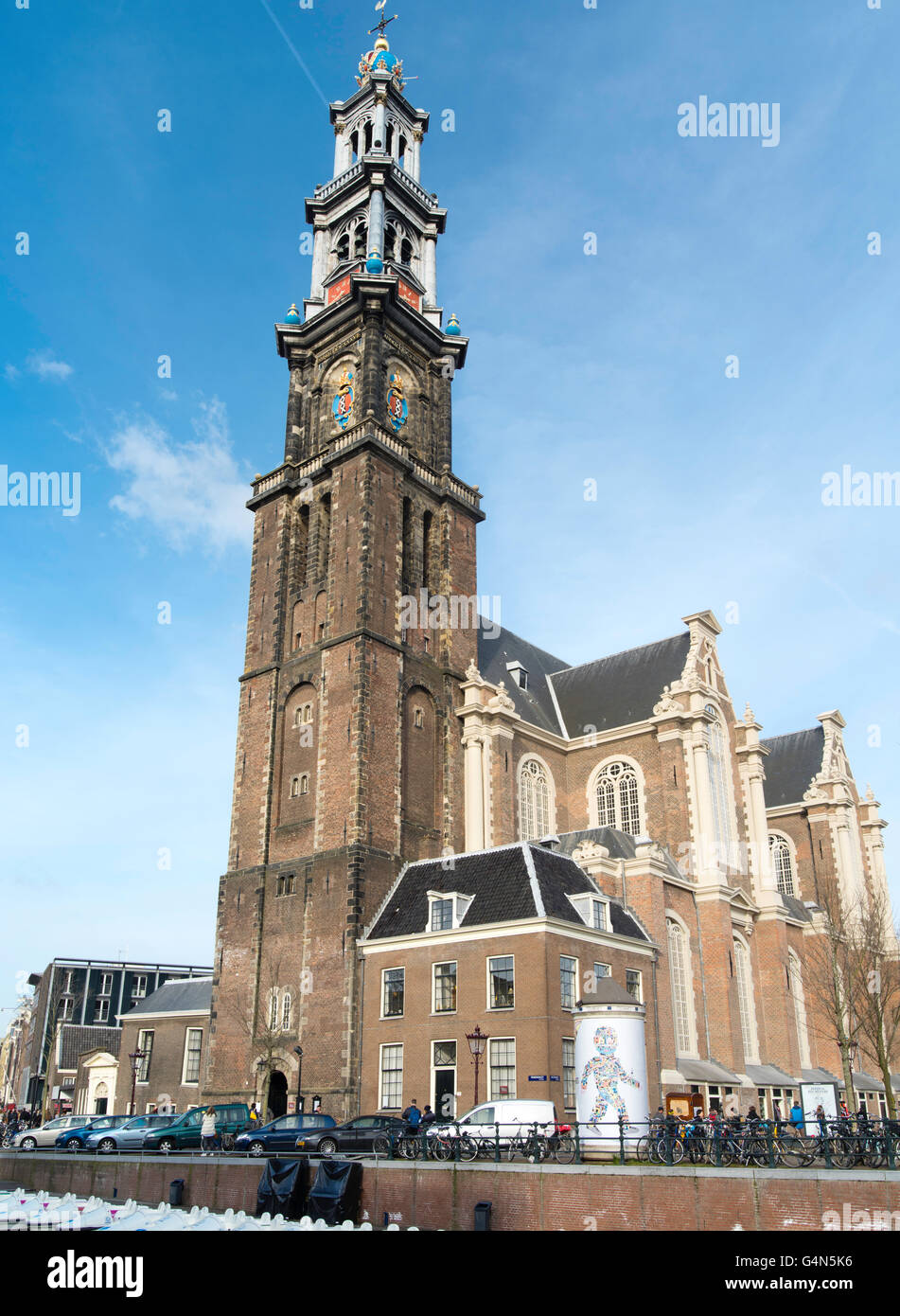 View of the Westerkerk church, Amsterdam, Netherlands Stock Photo - Alamy