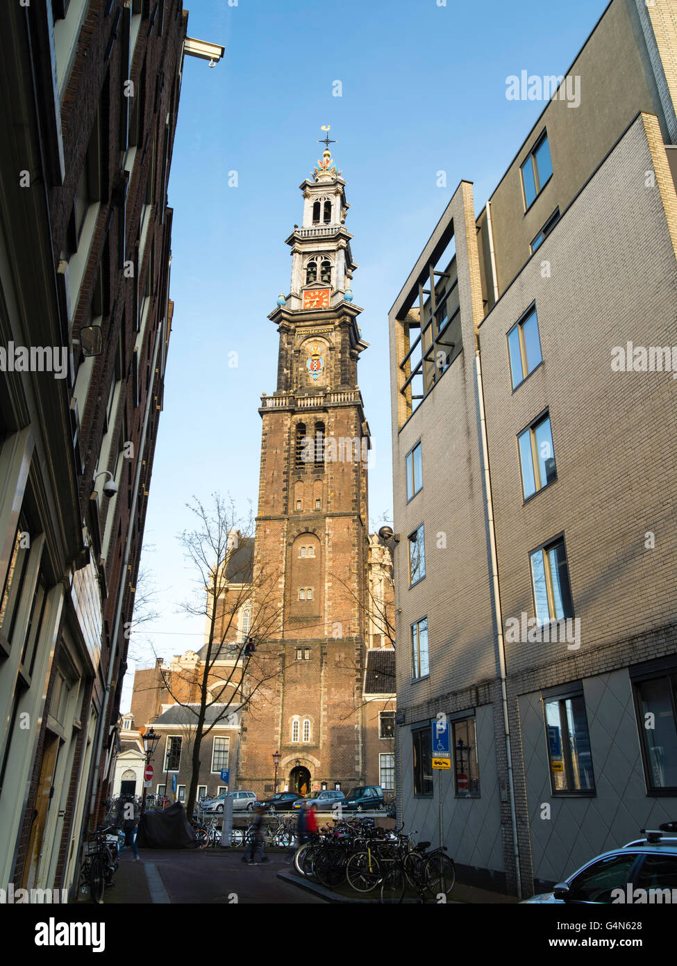 Side view westerkerk tower hi-res stock photography and images - Alamy