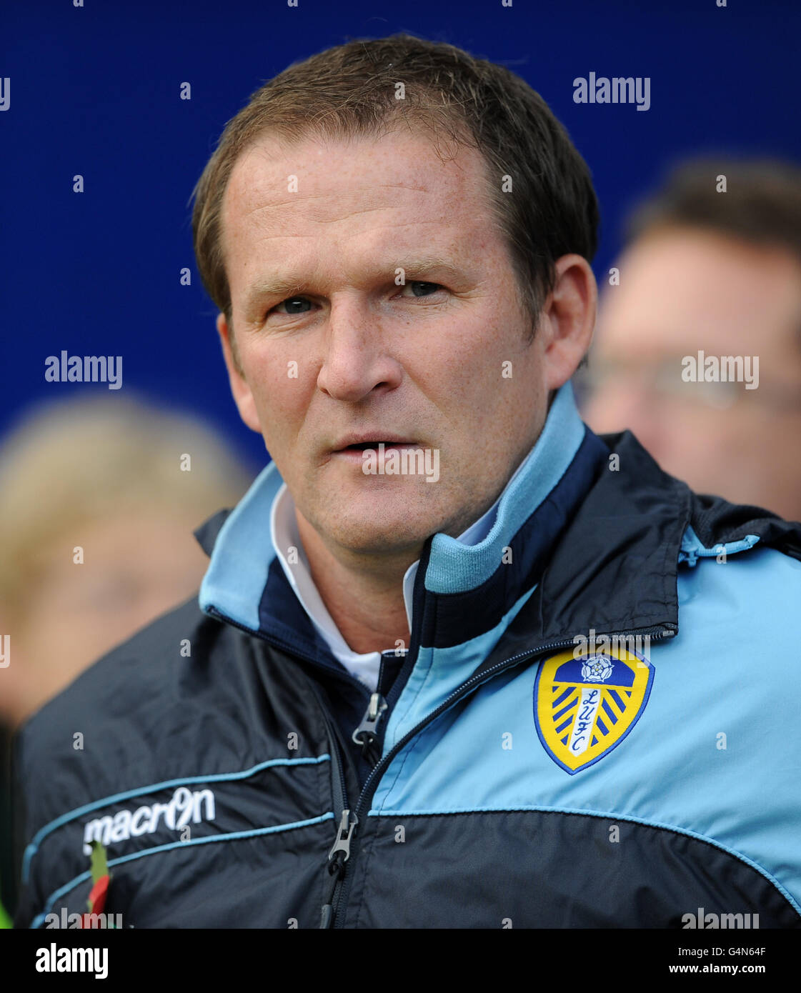Leeds United's Manager Simon Grayson before the game against Leicester ...