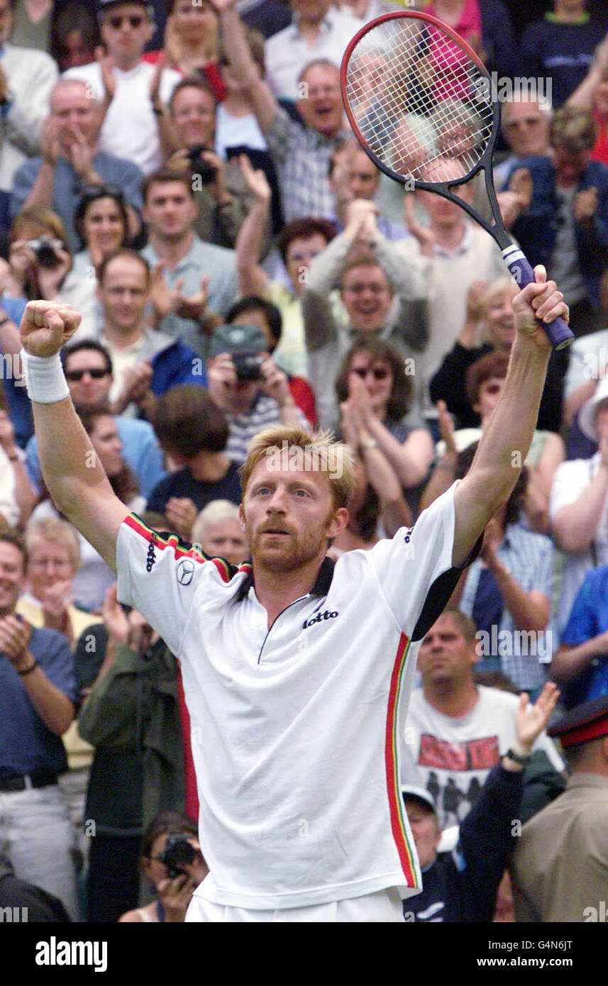 Boris becker wimbledon victory hi-res stock photography and images - Alamy