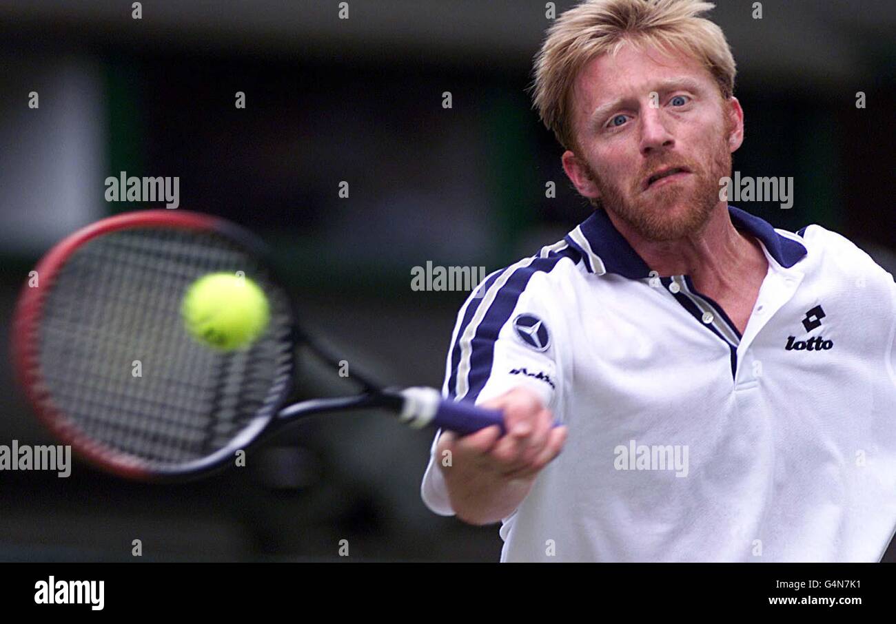 Becker wimbledon 1 hi-res stock photography and images - Alamy