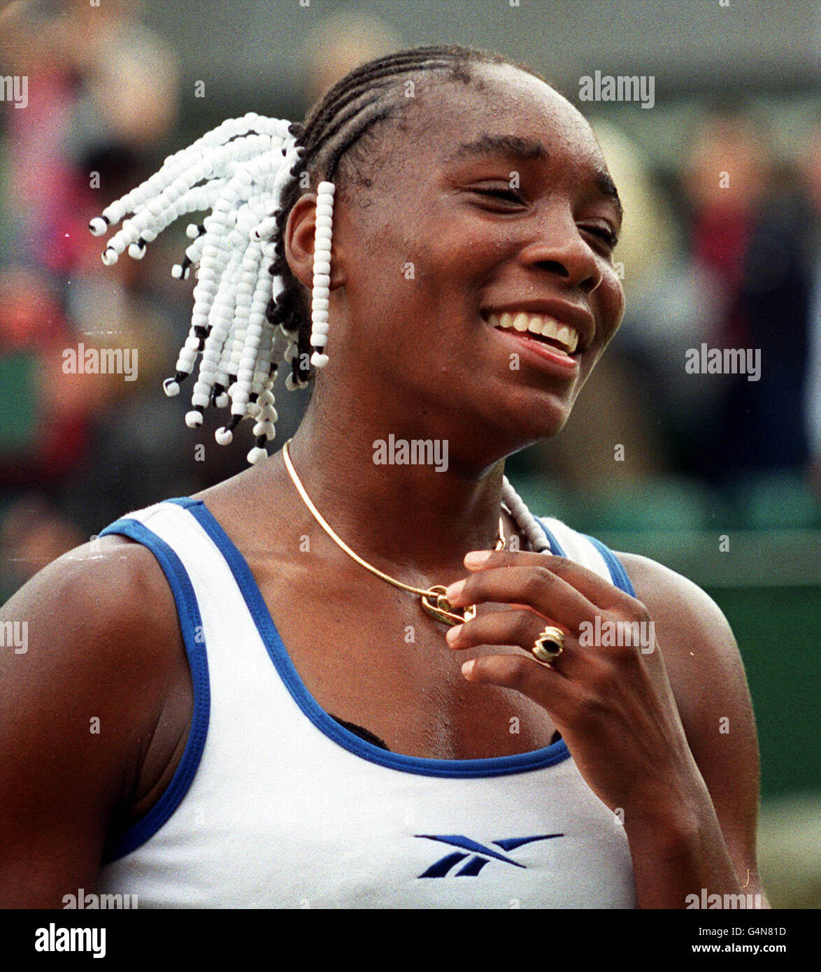 Wimbledon/Venus Williams smile Stock Photo - Alamy