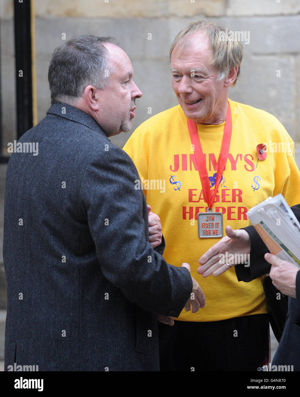 Andy peebles funeral sir jimmy hi-res stock photography and images - Alamy