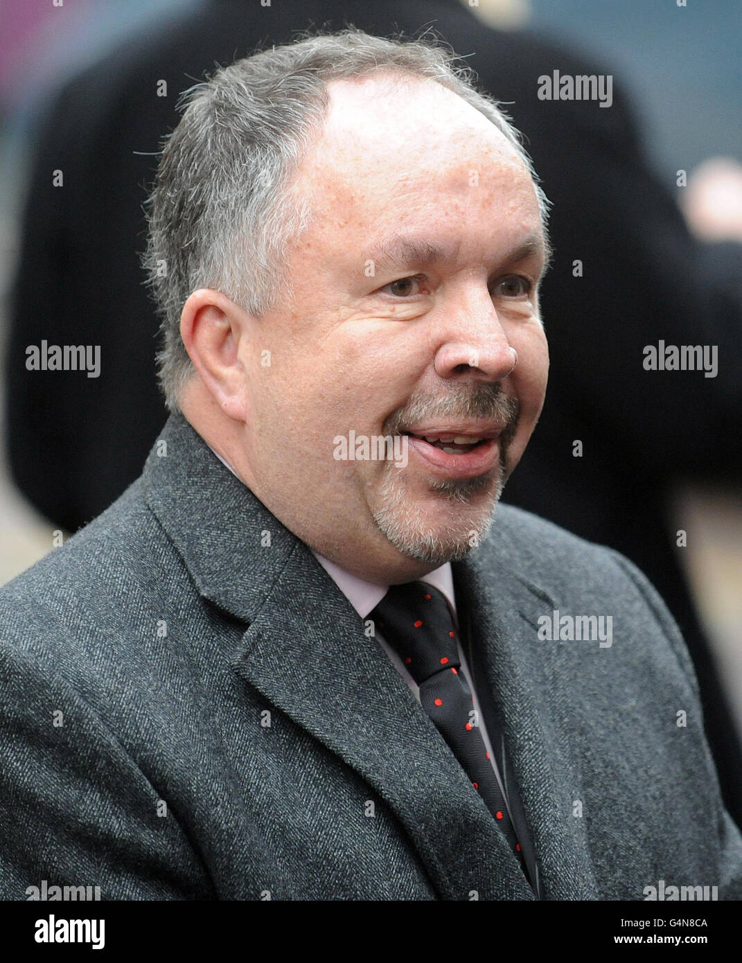 Andy peebles funeral sir jimmy hi-res stock photography and images - Alamy