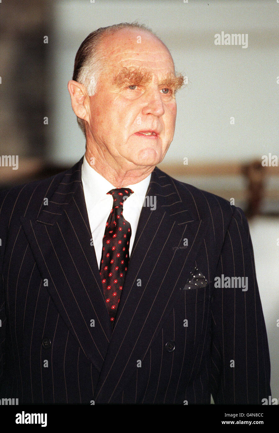 Major Ron Ferguson arrives at St Paul's Church, Knightsbridge, for a ...