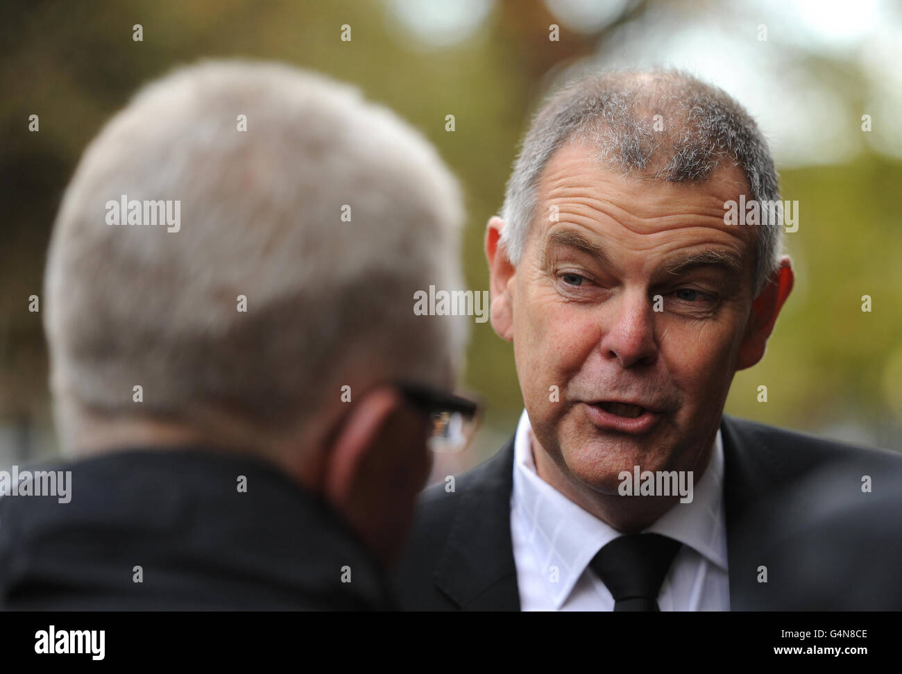 England chairman of selectors Geoff Miller (right) arrives for the ...