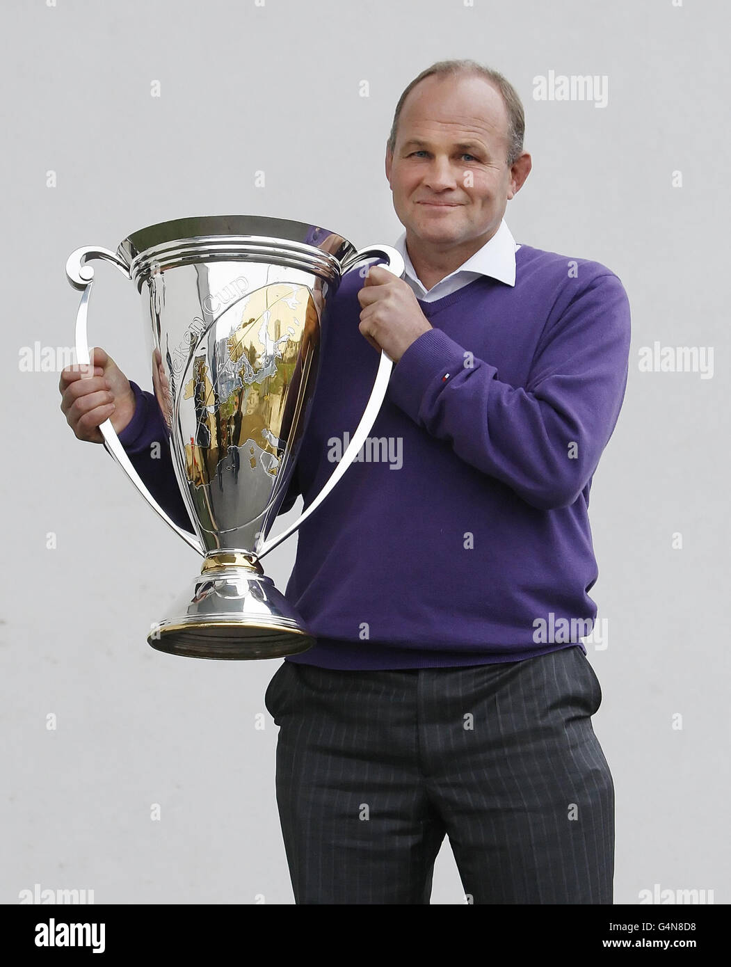 Glasgow warriors coach andy robinson heineken cup photocall scotstoun ...