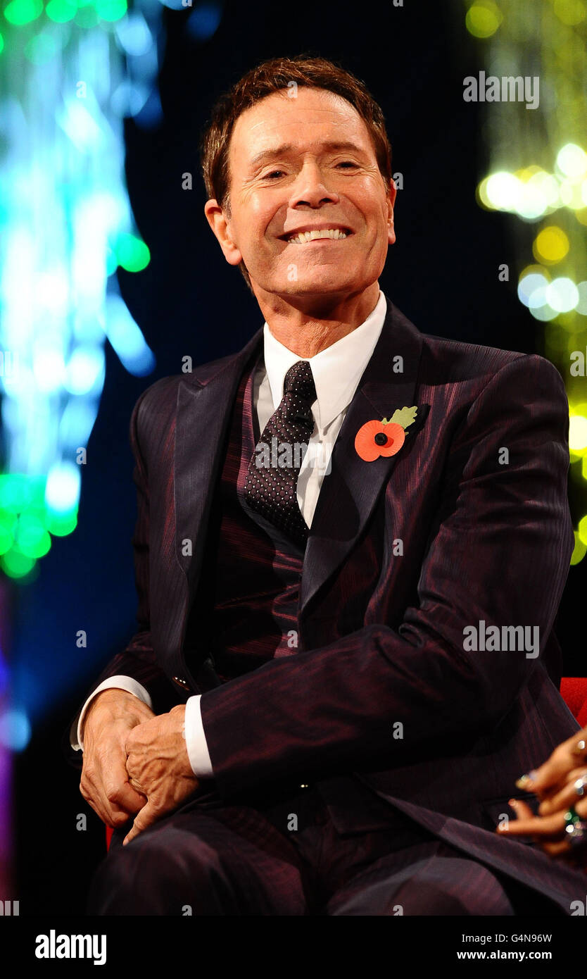 Sir Cliff Richard during the filming of the Graham Norton Show at The ...