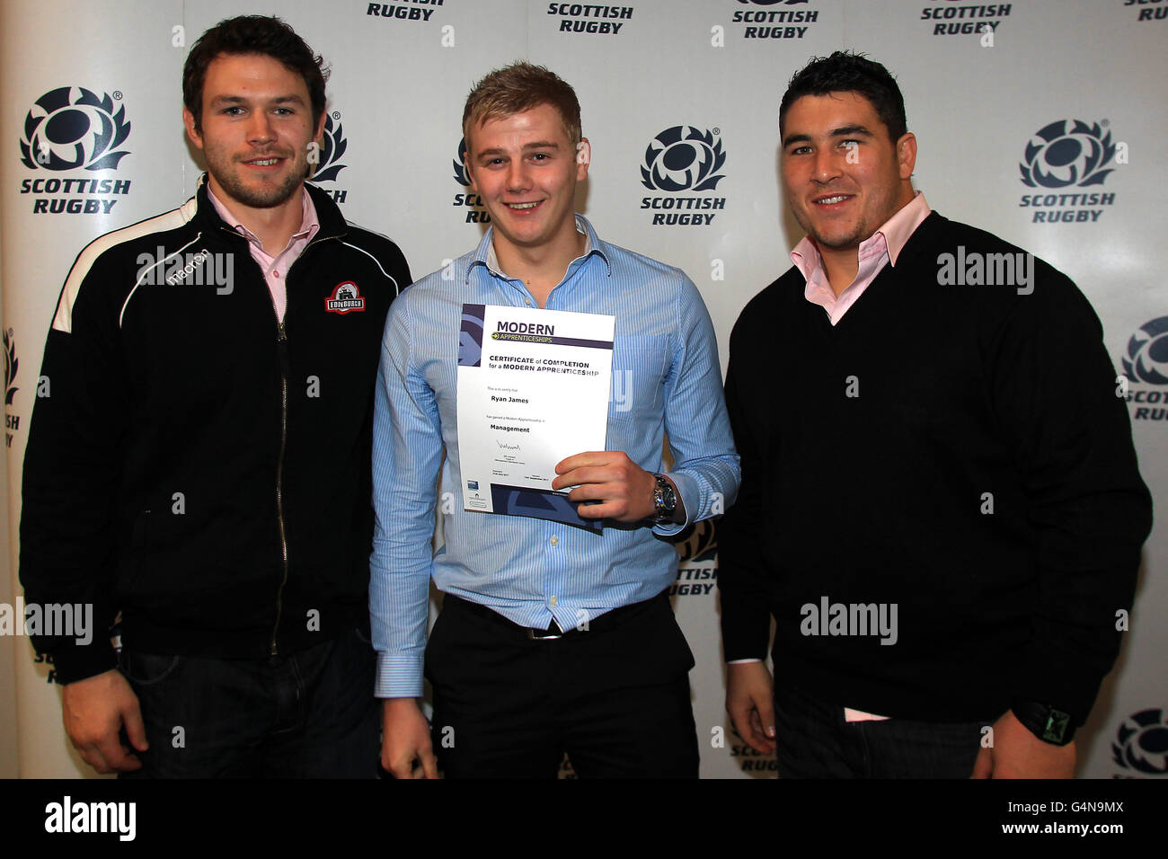 Ryan james with his certificate for completing their modern ...